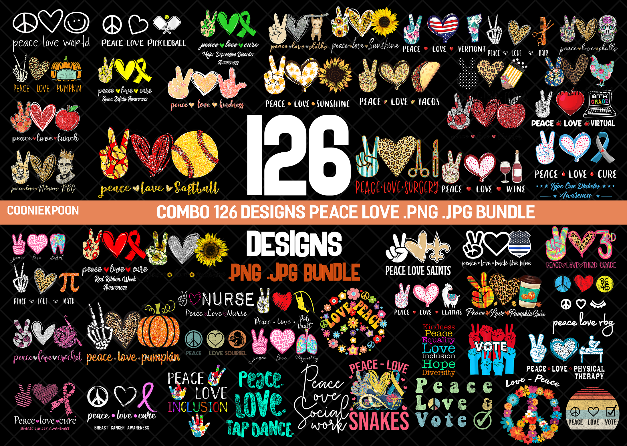 Peace And Love Collage