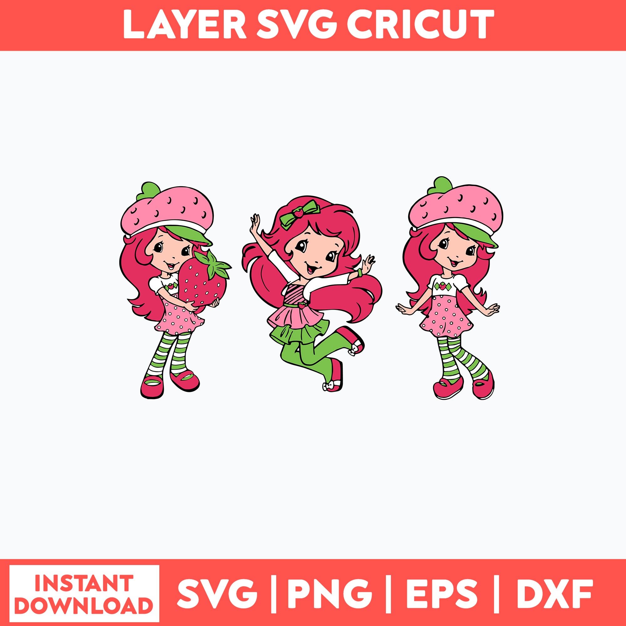 Strawberry Bundle Svg, Strawberry Svg, Png Dxf Eps File | Inspire Uplift