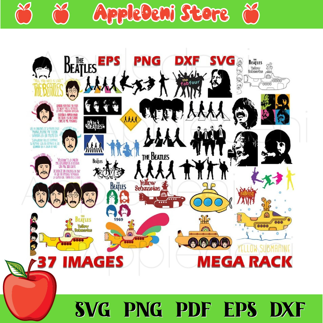 The Beatles Album Yellow SVG | Inspire Uplift