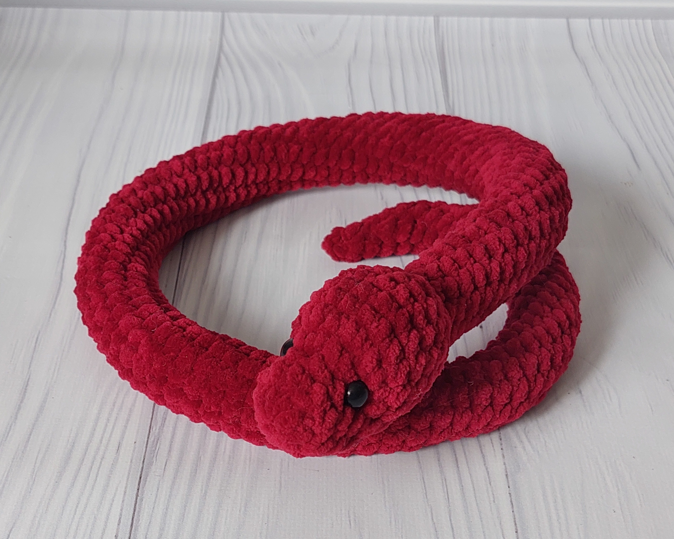 Crochet stuffed snake lovers. Crochet snake. | Inspire Uplift