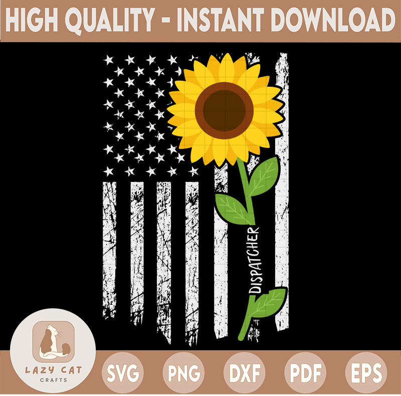 Dispatcher Sunflower svg, Dispatcher svg, 911 dispatcher svg - Inspire ...