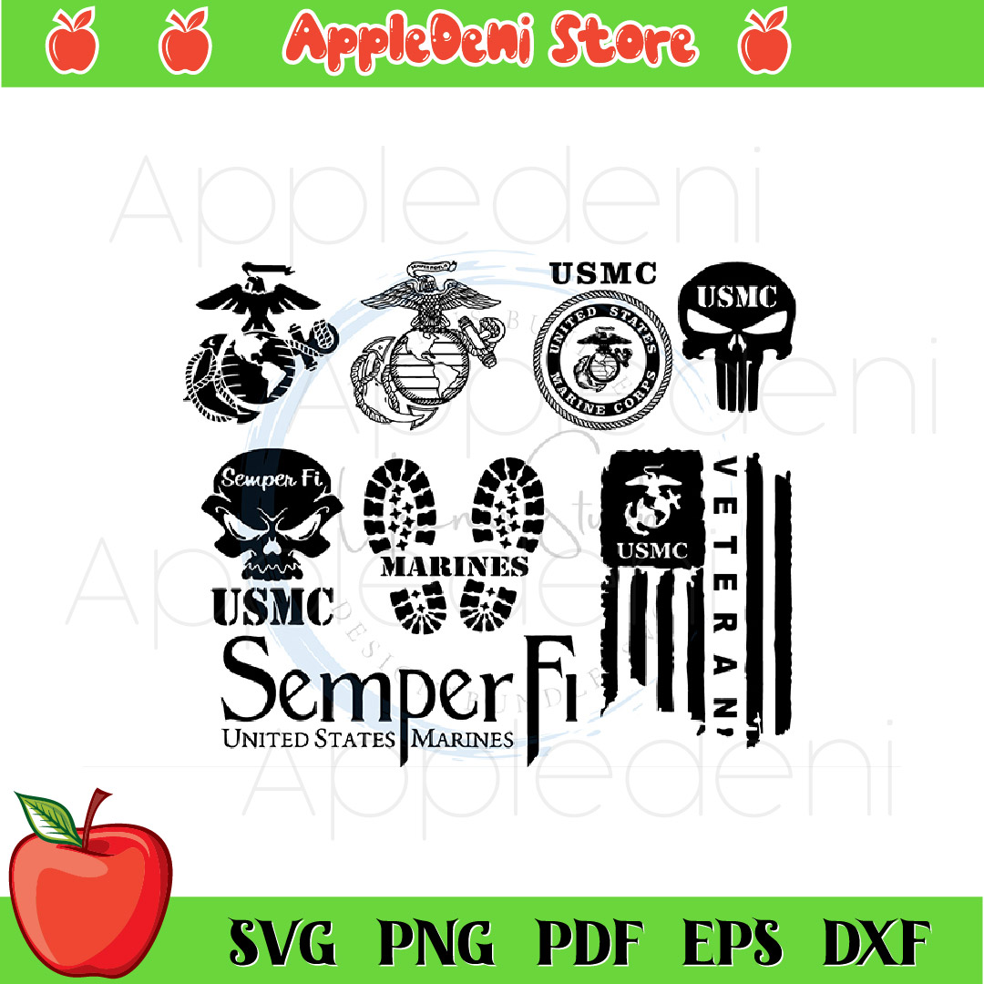 USMC Logos Svg Bundle | Inspire Uplift