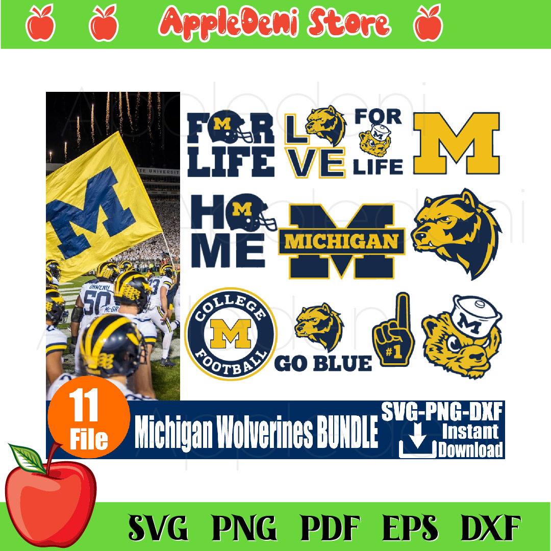 Michigan Wolverines x Svg Bundle | Inspire Uplift