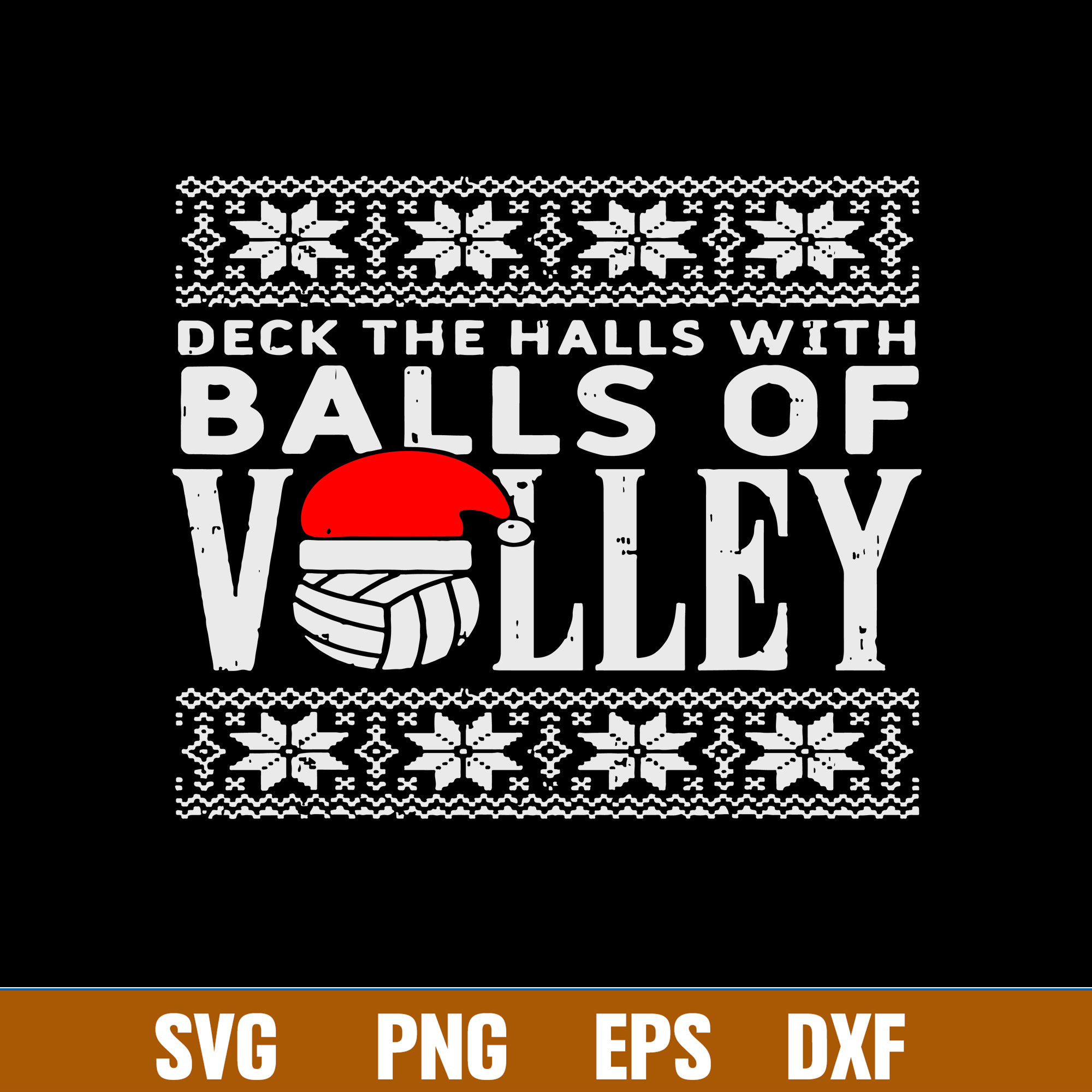 Balls Of Volley Xmas Volleyball Svg, Volleyball Chrismas Svg | Inspire ...