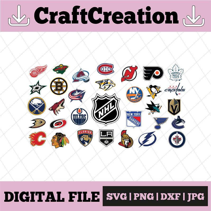 NHL Logo svg Bundle – Hockey League Logo–NHL Logo NHL Svg Ve | Inspire ...