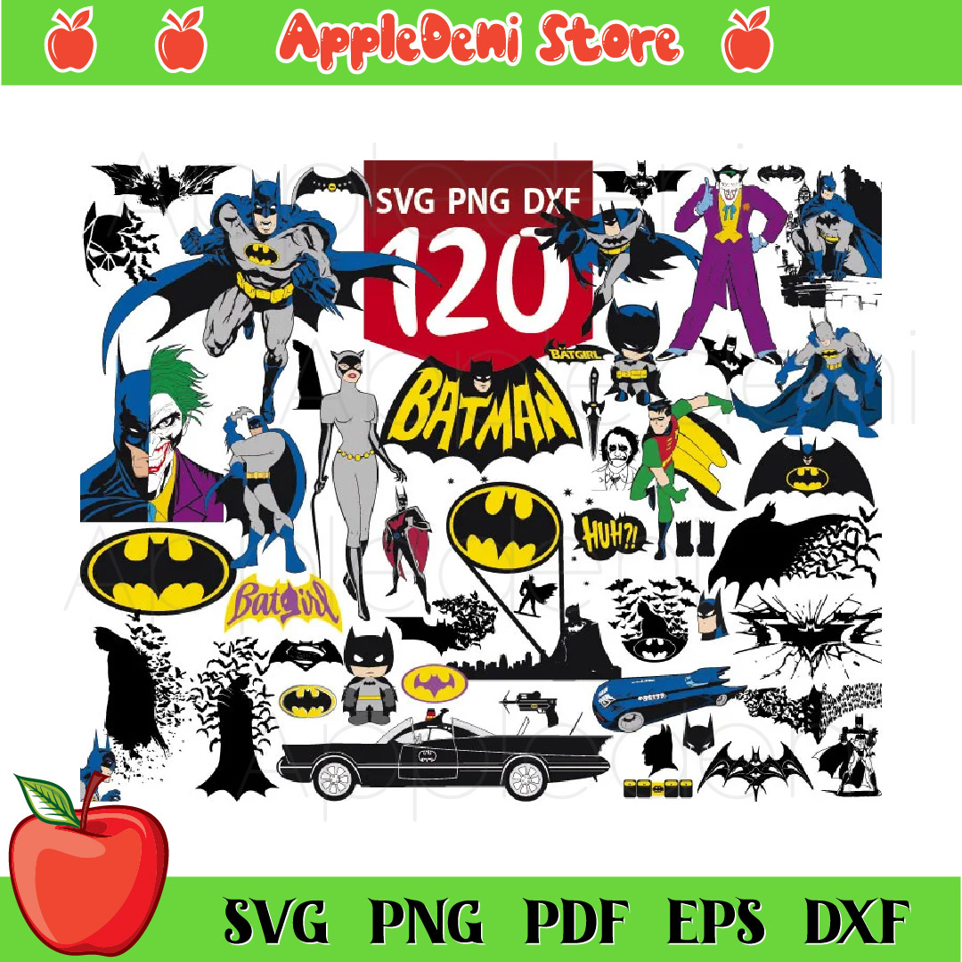 Batman SVG Bundle 120 Designs | Inspire Uplift