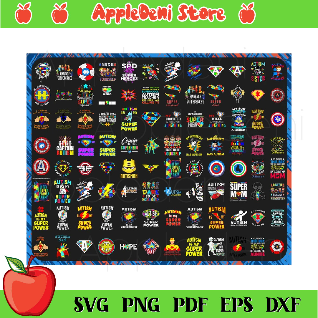 Autism Hero PNG Bundle | Inspire Uplift