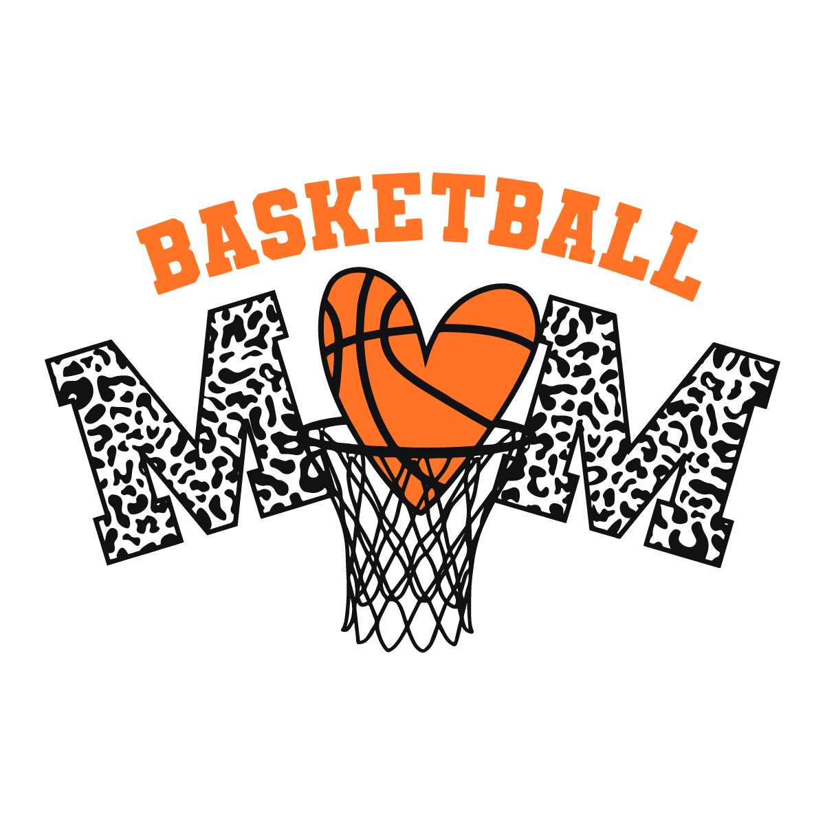Basketball Mom SVG PNG, Mom Svg, Basket Hoop Svg, Leopard Pa | Inspire ...