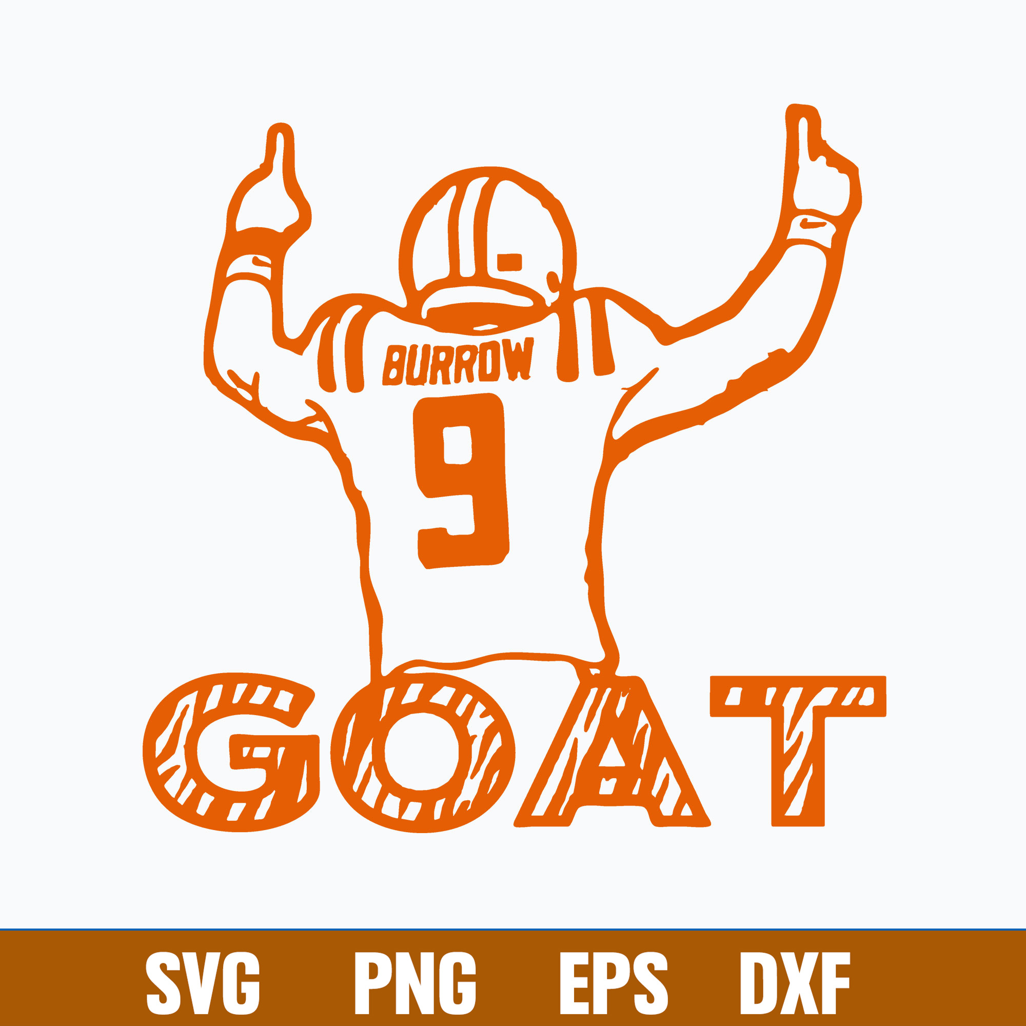 Burrow Goat Tiger Svg, Burrow Goat Svg, Sport Svg, Png Dxf E | Inspire ...