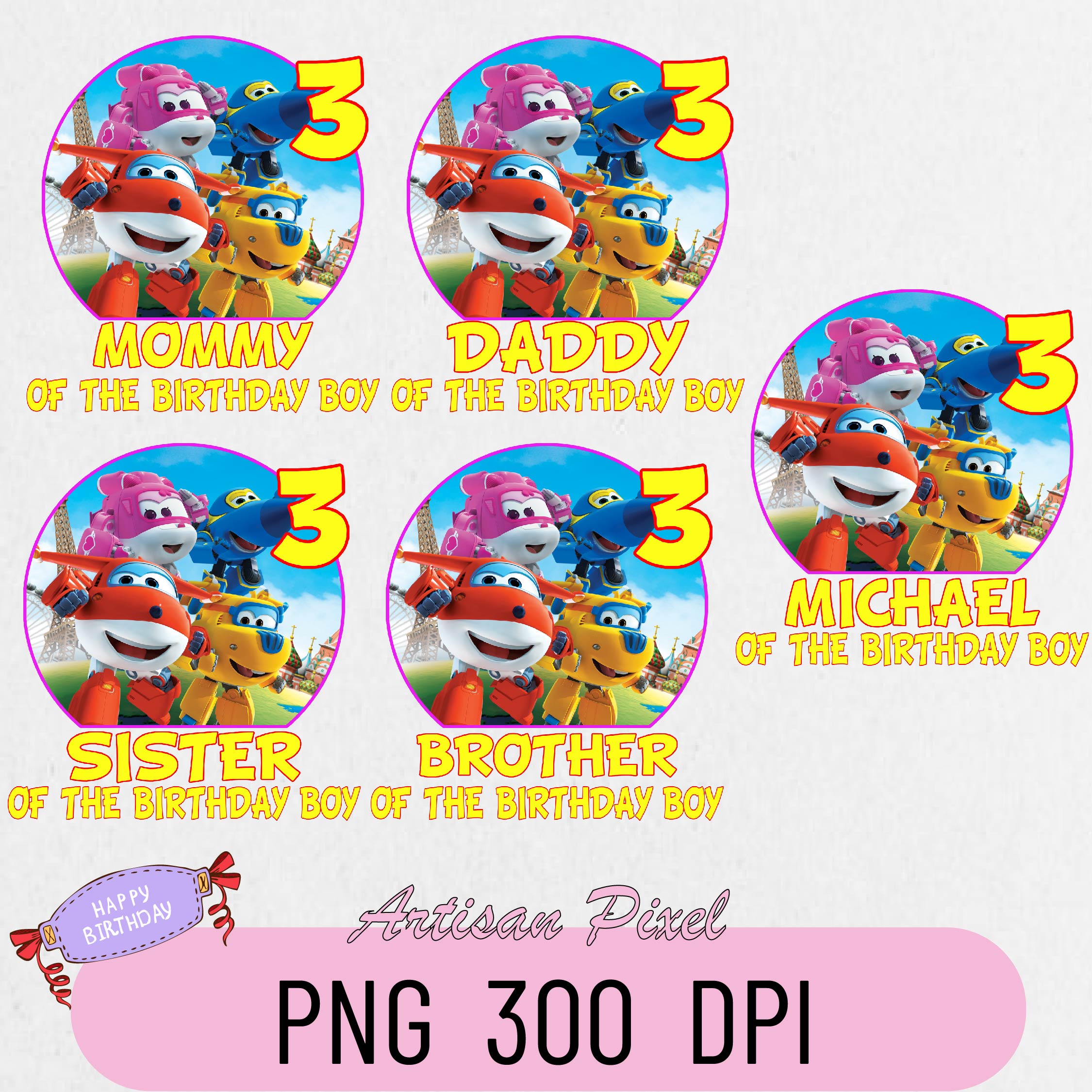 Super Wing Birthday Png, Custom Family Matching Png, Kids Pa | Inspire ...
