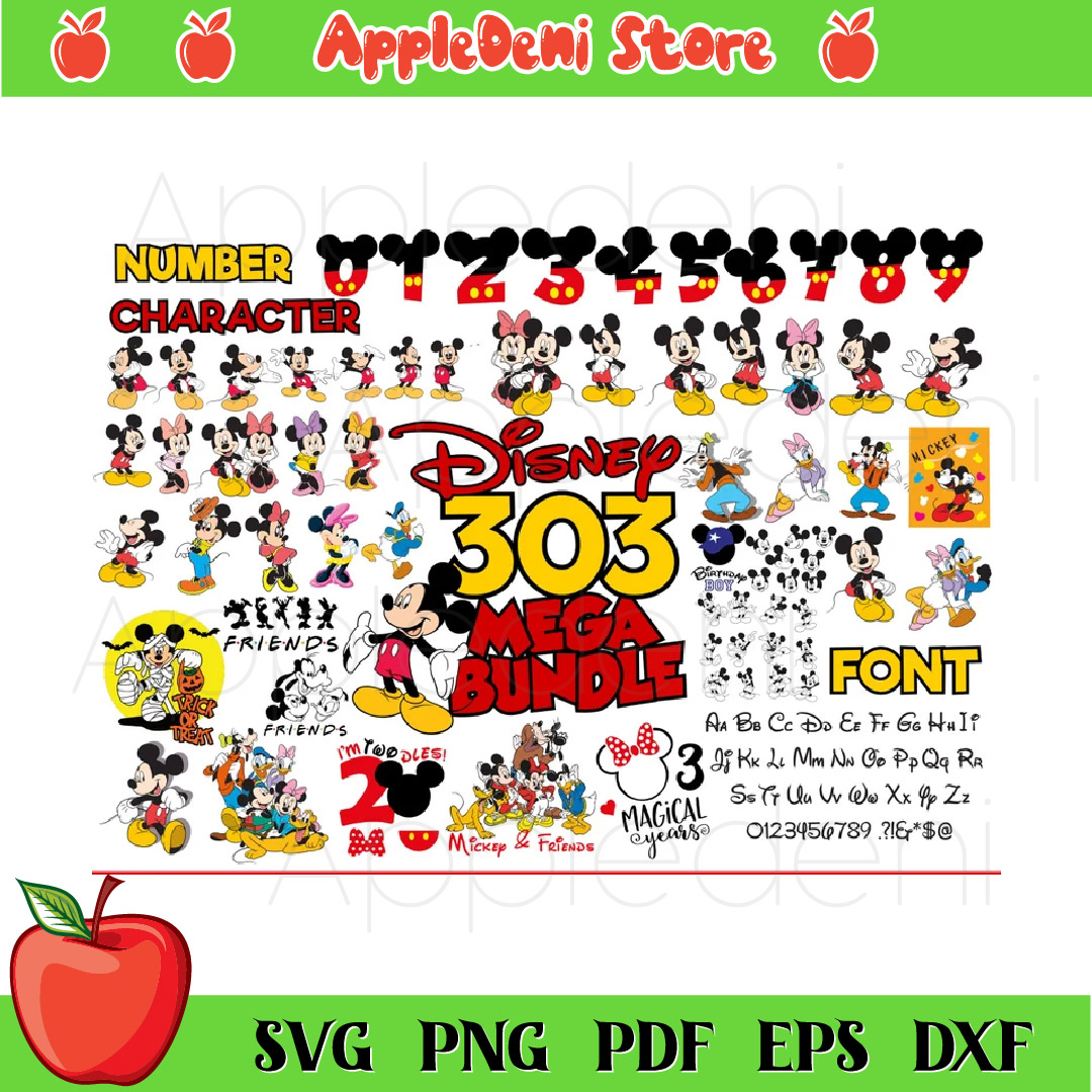 Disney Mega Svg Bundle | Inspire Uplift