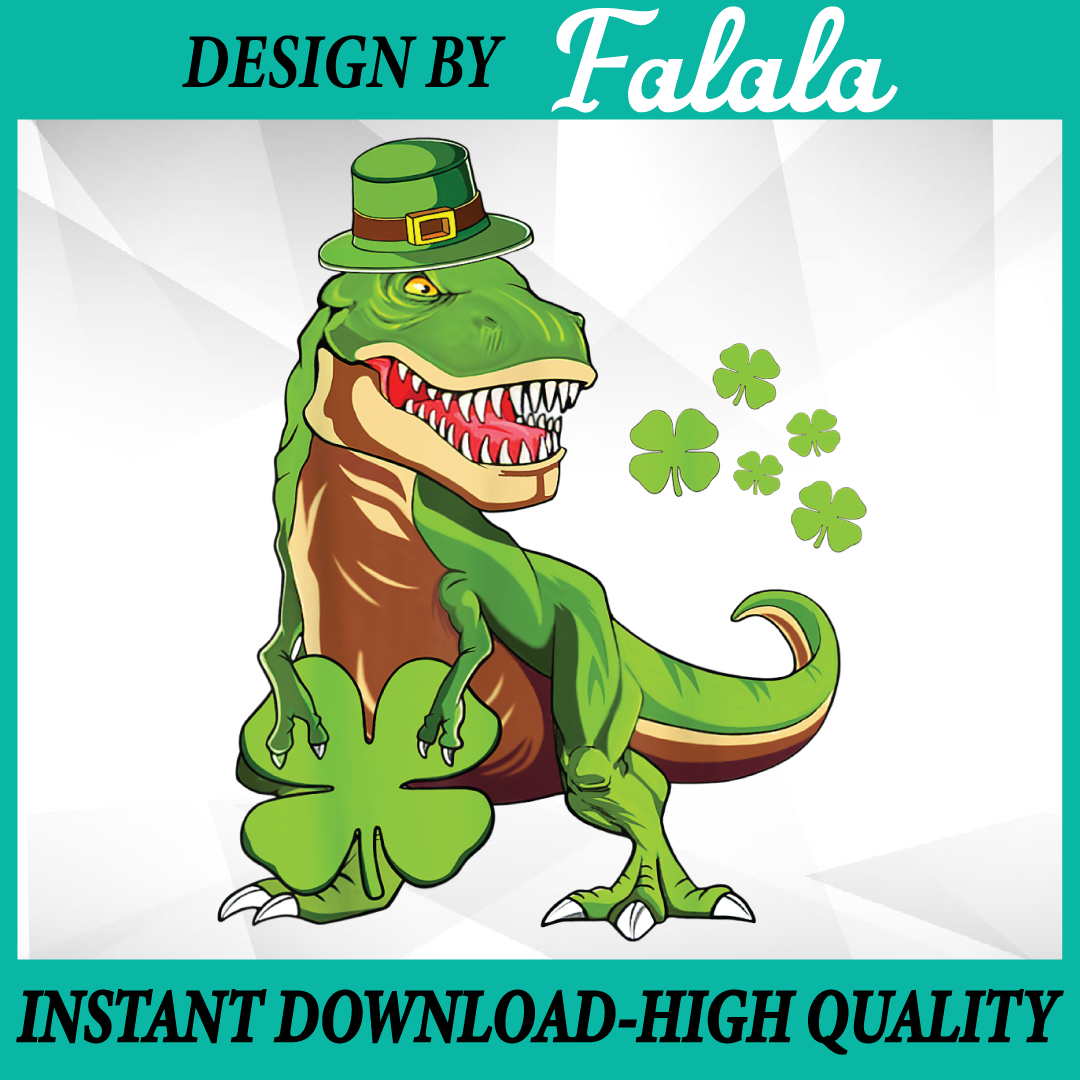 St Patricks Day Dinosaur Shamrock Leprechaun Hat Png,Happy S | Inspire ...
