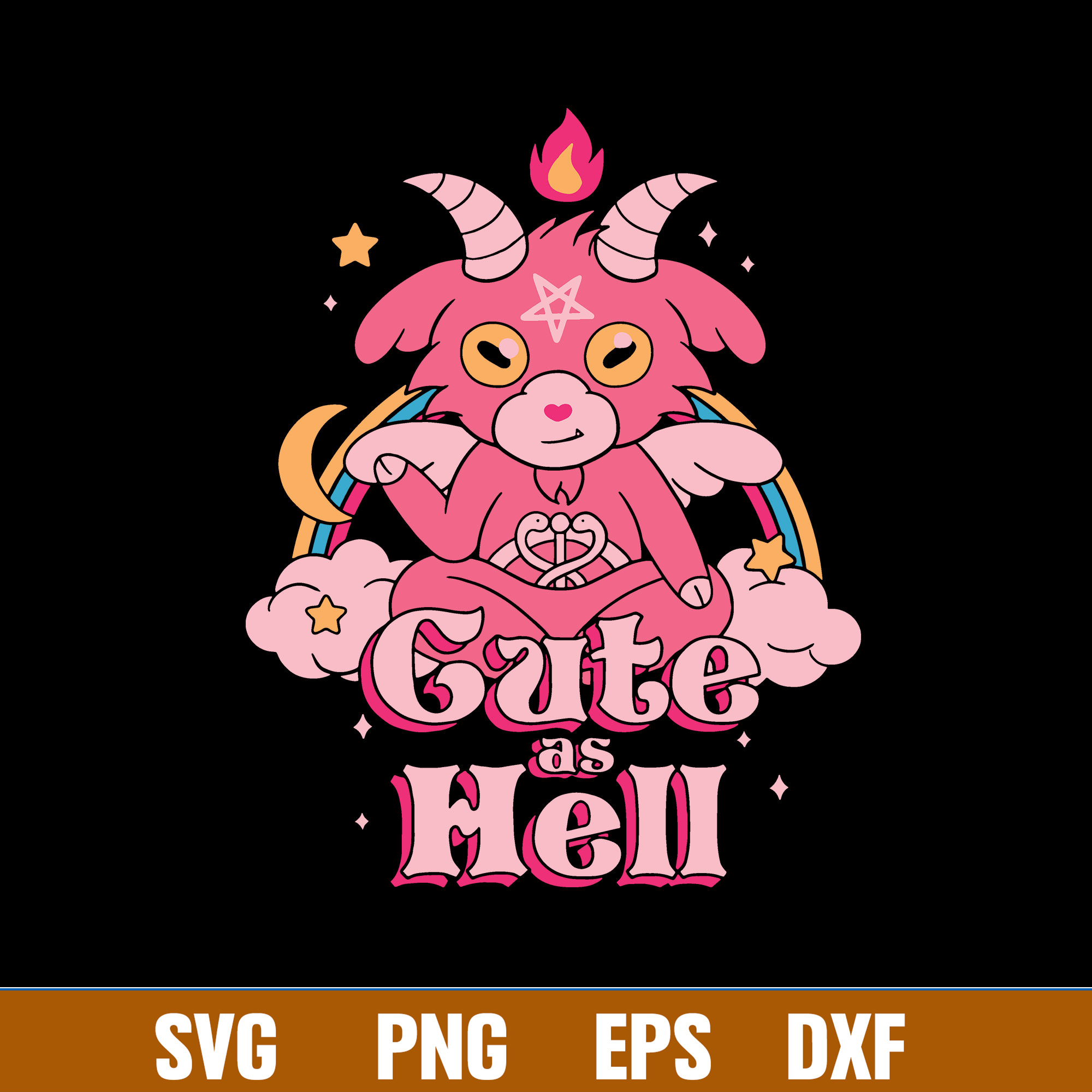 Cute As Hell Svg, Satan Svg, Lucifer Svg, Halloween Svg, Png | Inspire ...