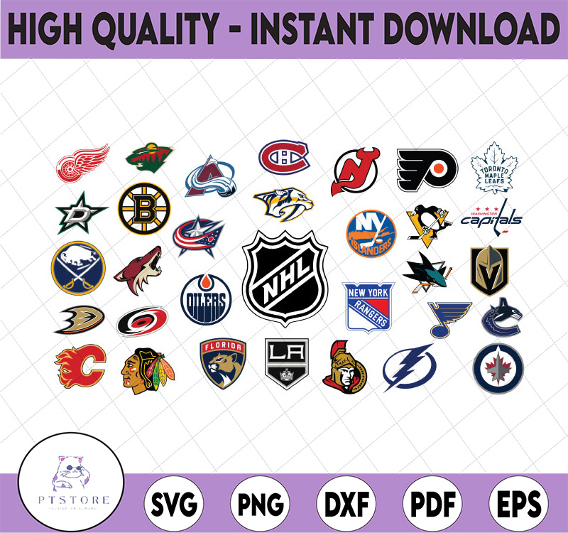 NHL Logo svg Bundle – Hockey League Logo–NHL Logo NHL Svg C | Inspire ...
