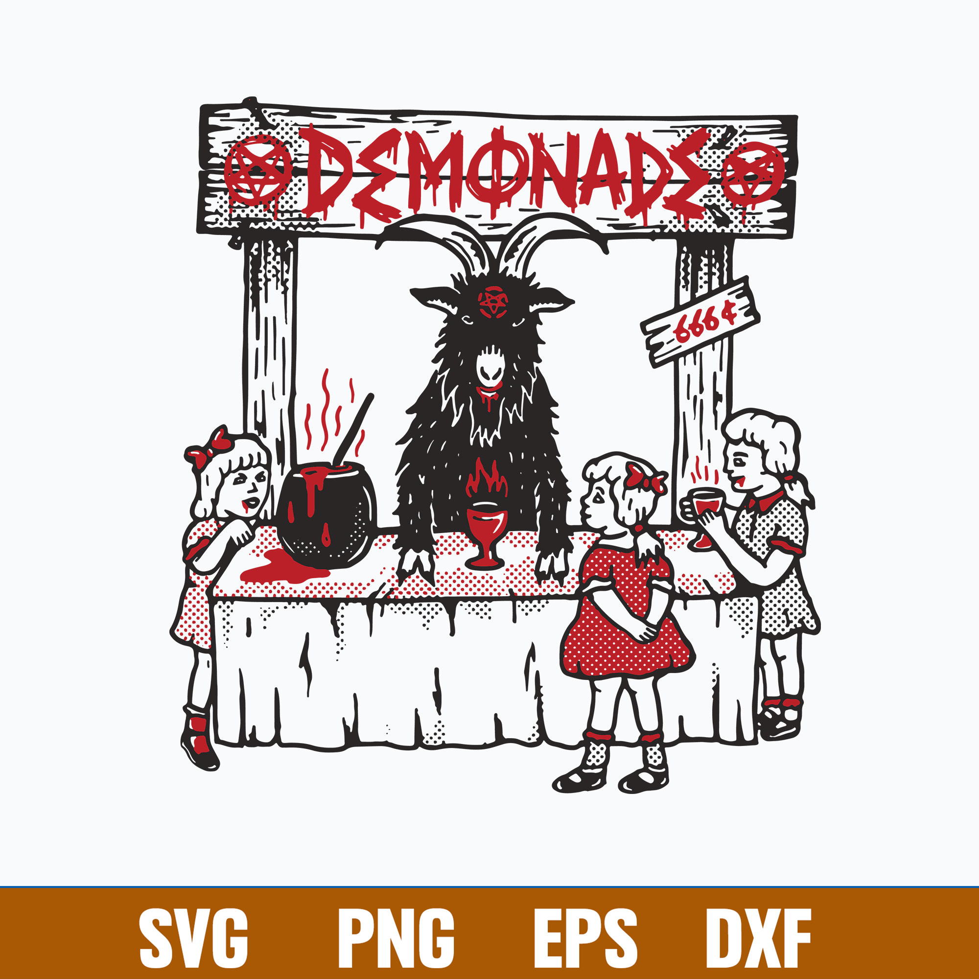 Demonade Ringer Svg, Horror Svg, Png Dxf Eps File | Inspire Uplift