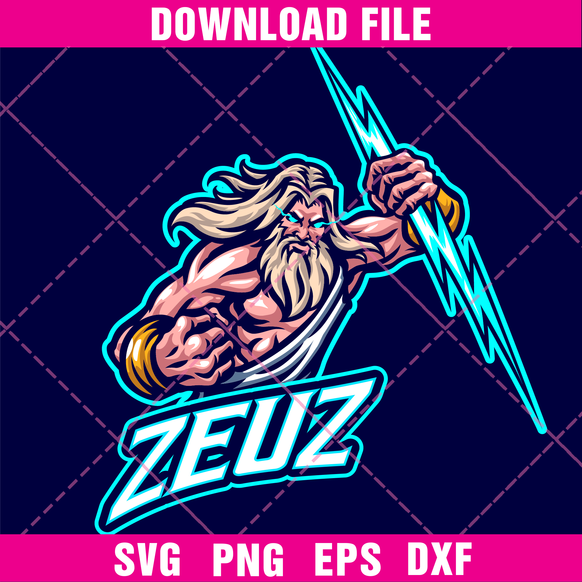 Zeus Mascot Logo Esport, Zeus Logo, Sport Logo, Logo Vector | Inspire ...