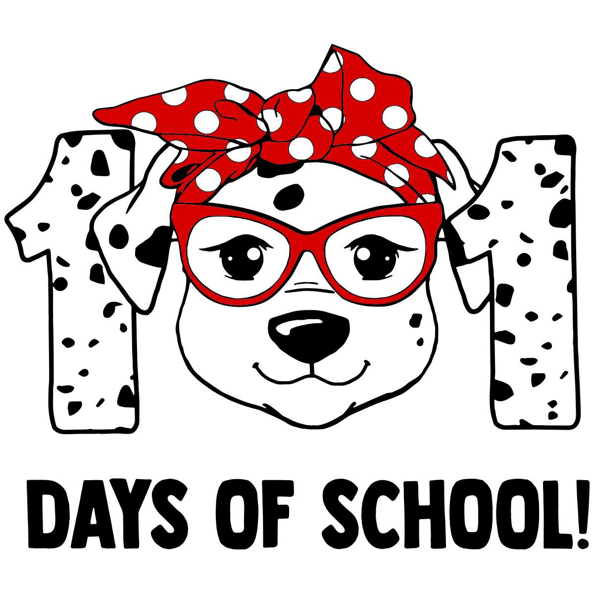 101 Days of School Dalmatian Dog Svg, Back To School Svg, Da | Inspire ...
