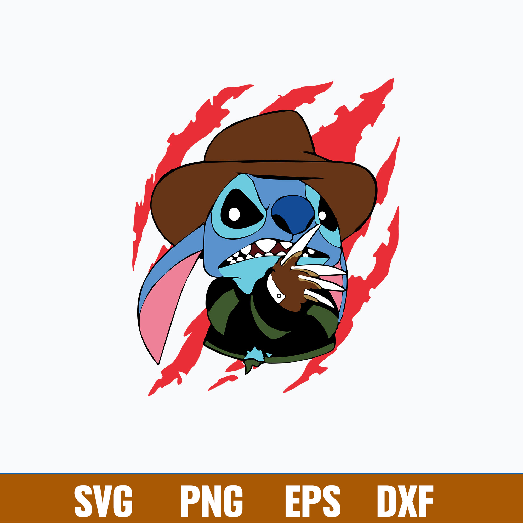 Freedy Stitch Svg, Freddy Krueger Svg, Stitch Svg, Halloween | Inspire ...