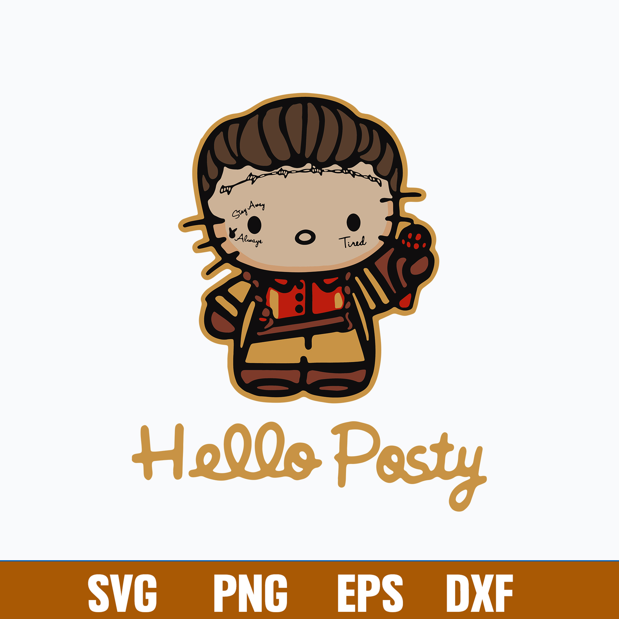 Hello Posty Svg, Hello Kitty Svg, Harry Potter svg, Png Dxf - Inspire ...