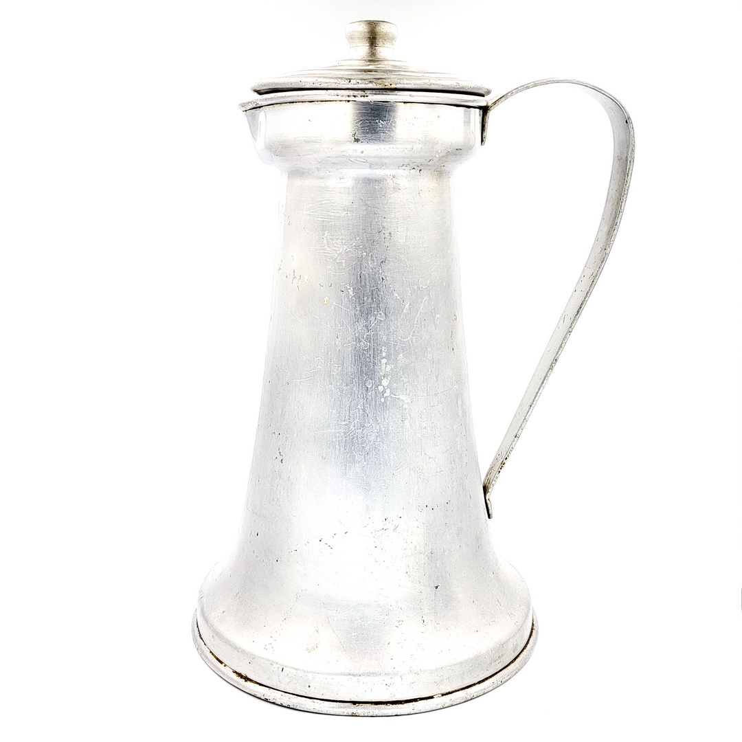Aluminum jug pitcher with lid USSR 1930s | Inspire Uplift