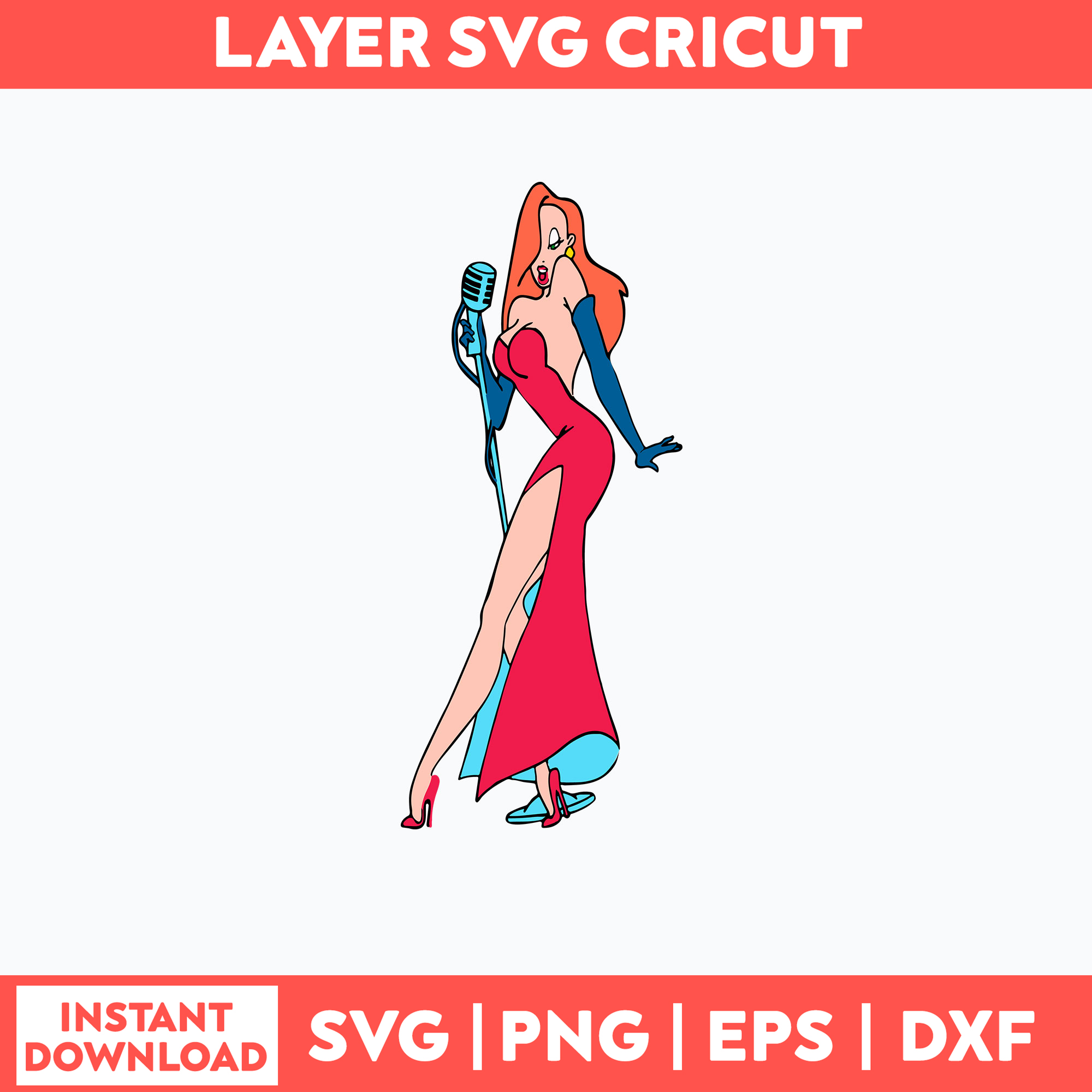 Jessica Rabbit Svg, Roger Rabbit Svg, Png Dxf Eps File | Inspire Uplift