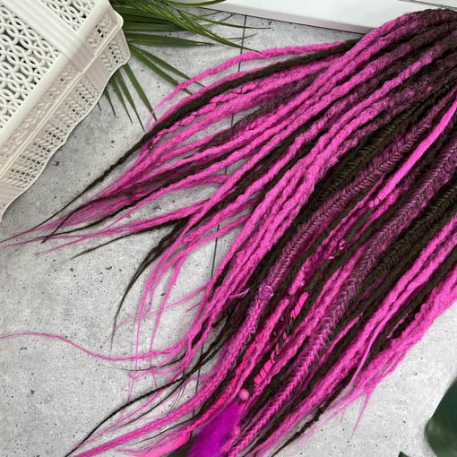 Soft hook dreadlocks with color transition - Inspire Uplift
