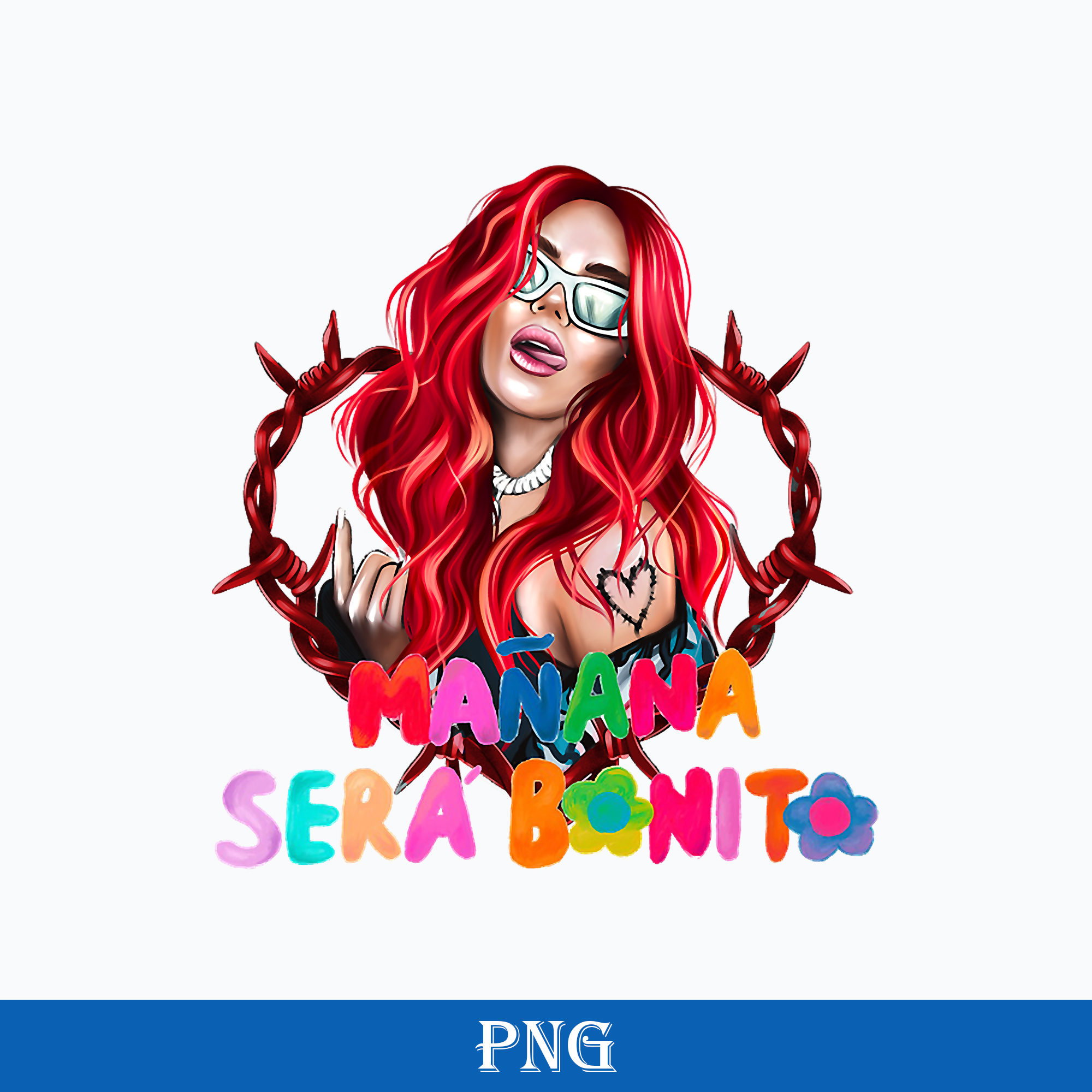 Manana Sera Bonito Karol G Png, Bichota Barbed Wire Heart Pn | Inspire Uplift