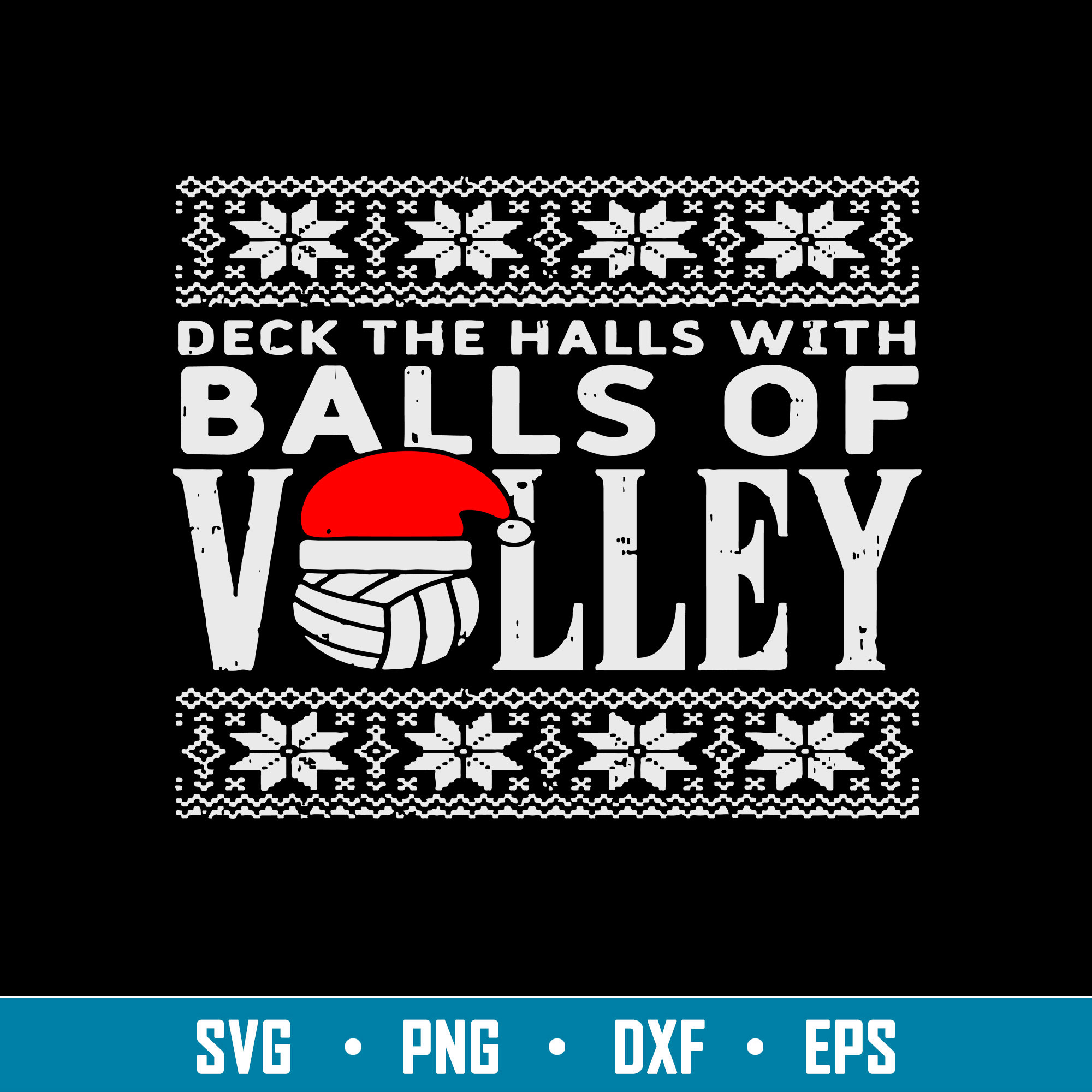 Balls Of Volley Xmas Volleyball Svg, Volleyball Chrismas Svg | Inspire ...