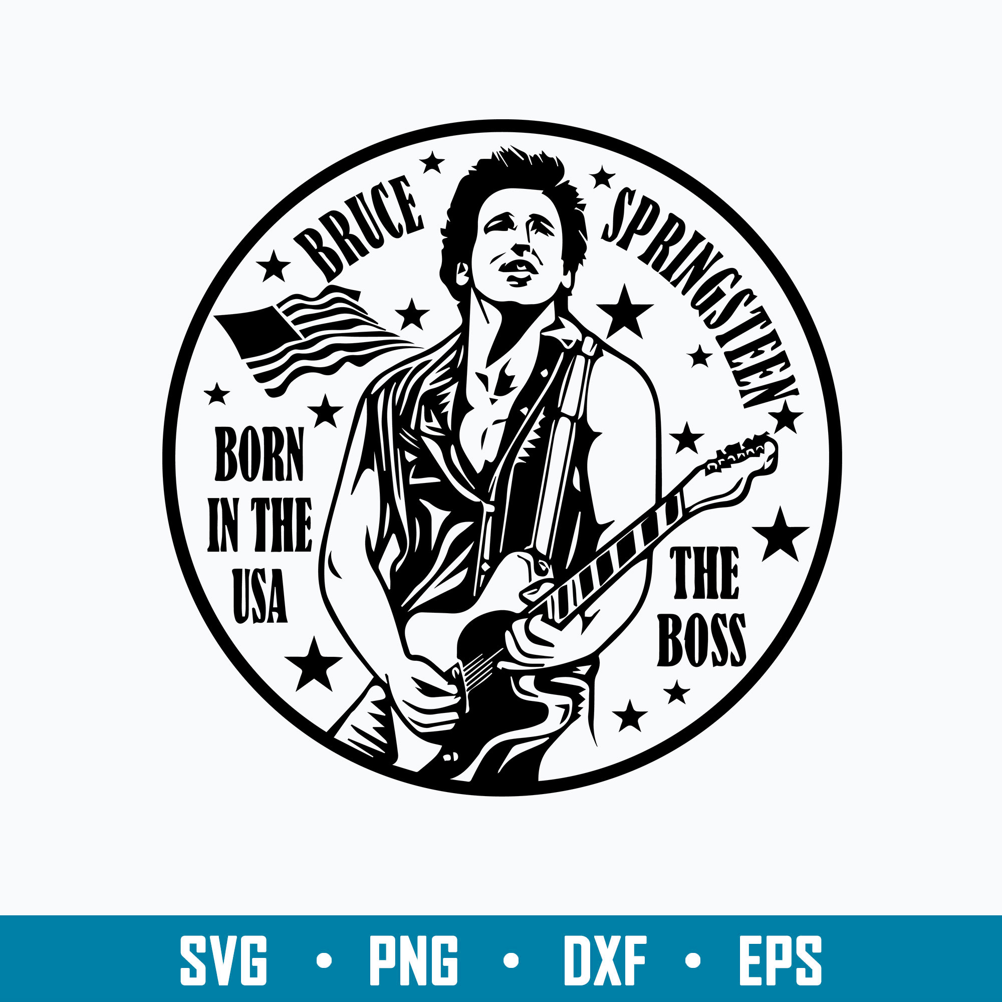 Bruce Springsteen Born In The Usa The Boos Svg, Bruce Spring | Inspire ...