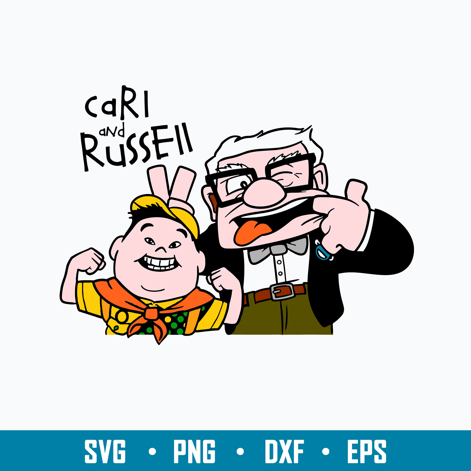 Cari And Russell Svg, Mr Fredrickson and Russell Svg, Png Dx | Inspire ...