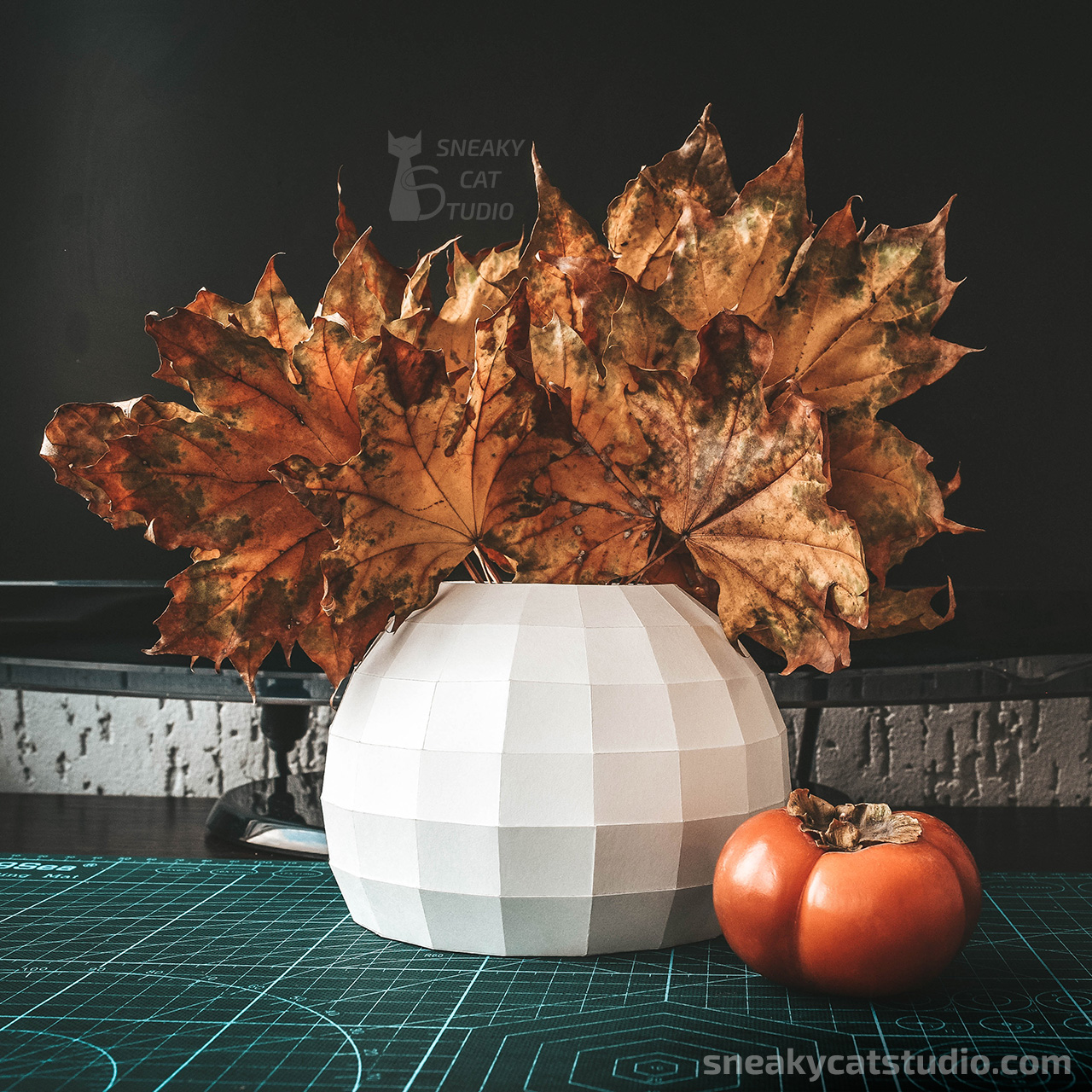 Vase 6 - 3D Papercraft template Digital pattern for assemble | Inspire ...