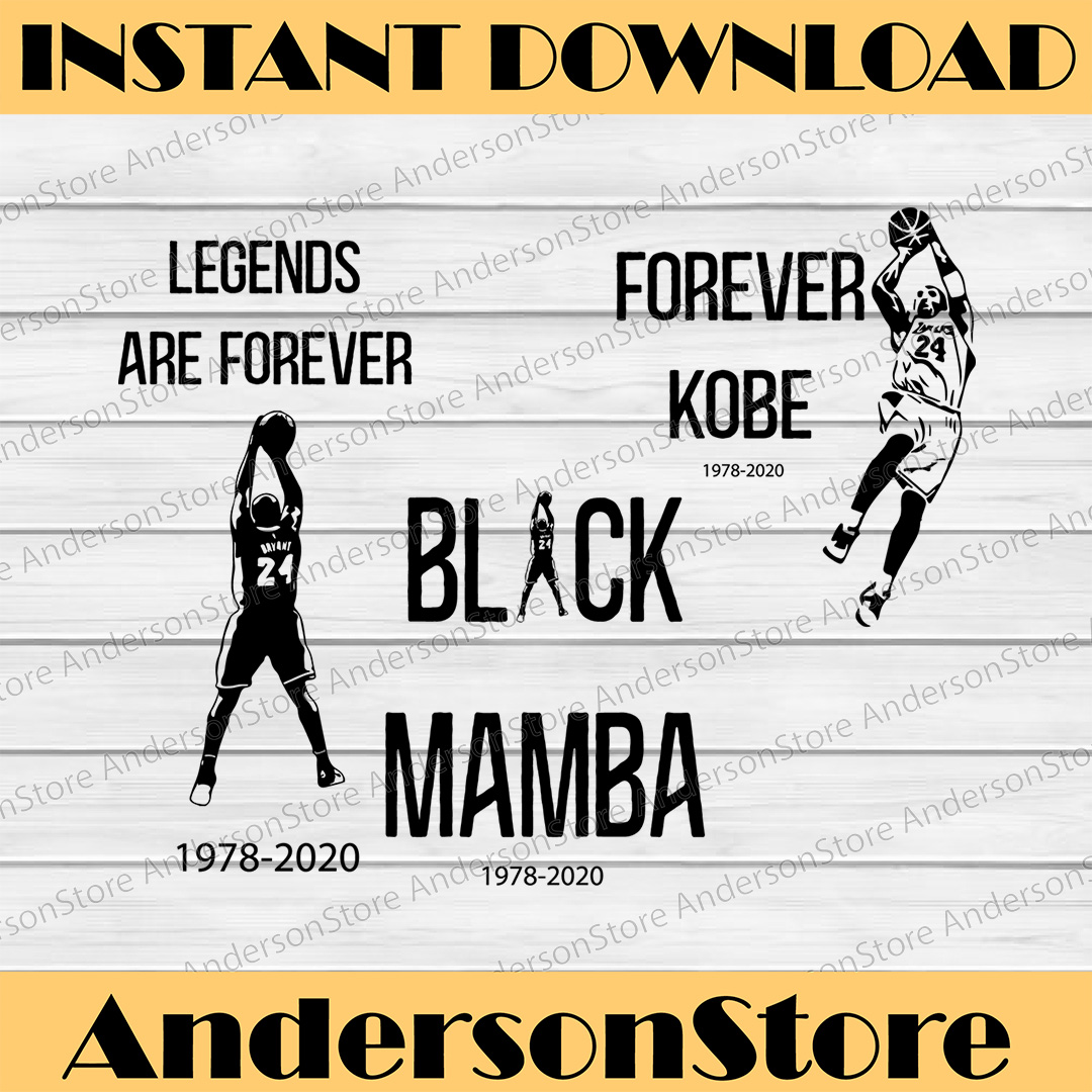 Kobe Bryant Bundle SVG, Kobe svg, bryant svg, Legends are fo | Inspire ...