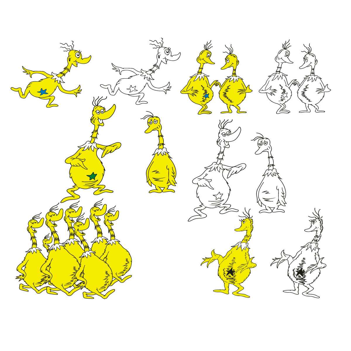 Sneetches SVG PNG Bundle, Dr Seuss Svg, The Sneetches Svg | Inspire Uplift