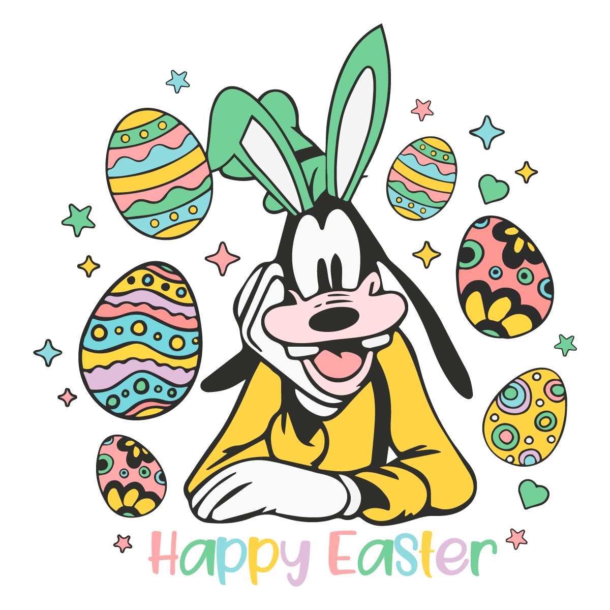 Easter Goofy SVG Happy Easter SVG Cricut For Files Design | Inspire Uplift