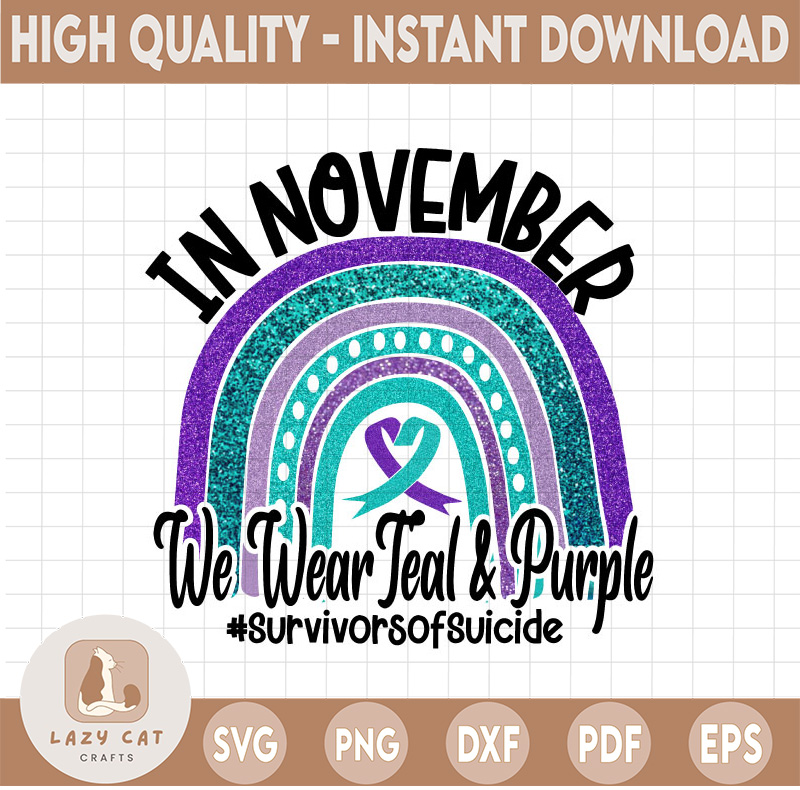 In November We Wear Teal & Purple, In November We Wear Purpl | Inspire ...