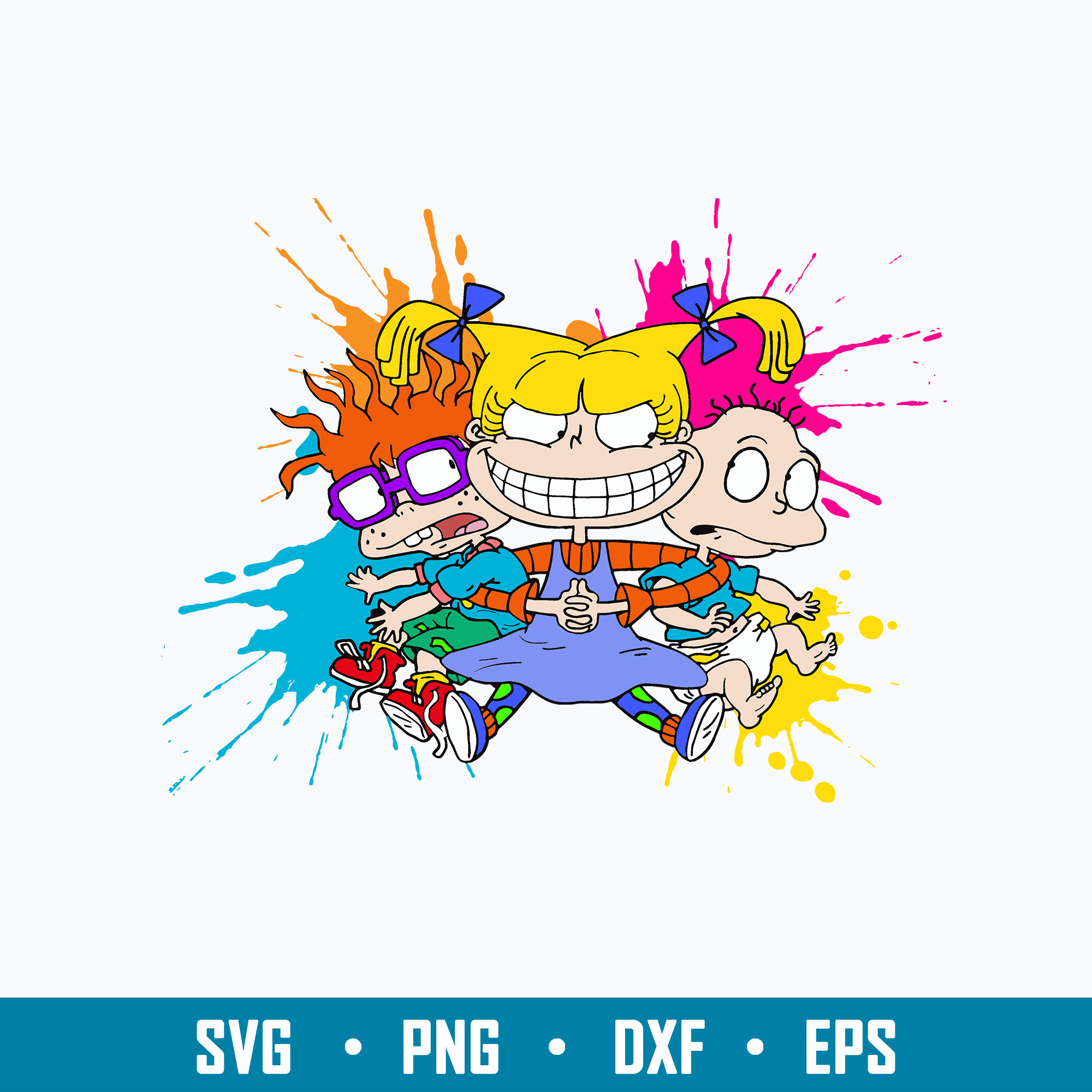 Rugrats Svg, Colorful Rugrats Svg, Png Dxf Eps Digital File - Inspire ...