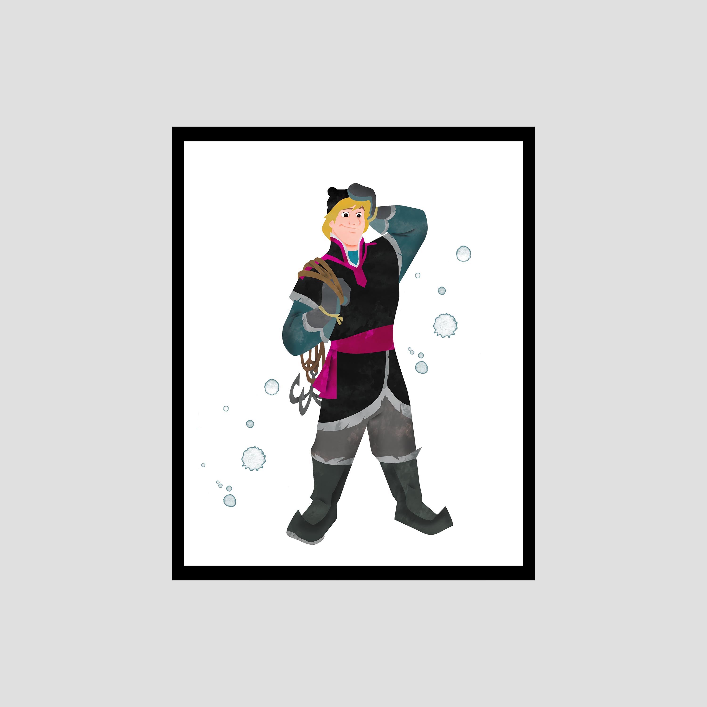Kristoff Bjorgman Frozen Disney Art Print Digital Files nurs | Inspire ...
