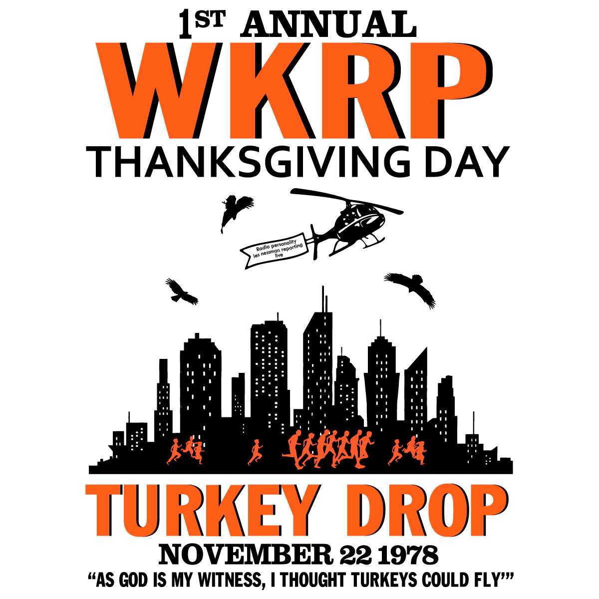1St Annual Wkrp Thanksgiving Day Turkey Drop Svg, Funny Than | Inspire ...