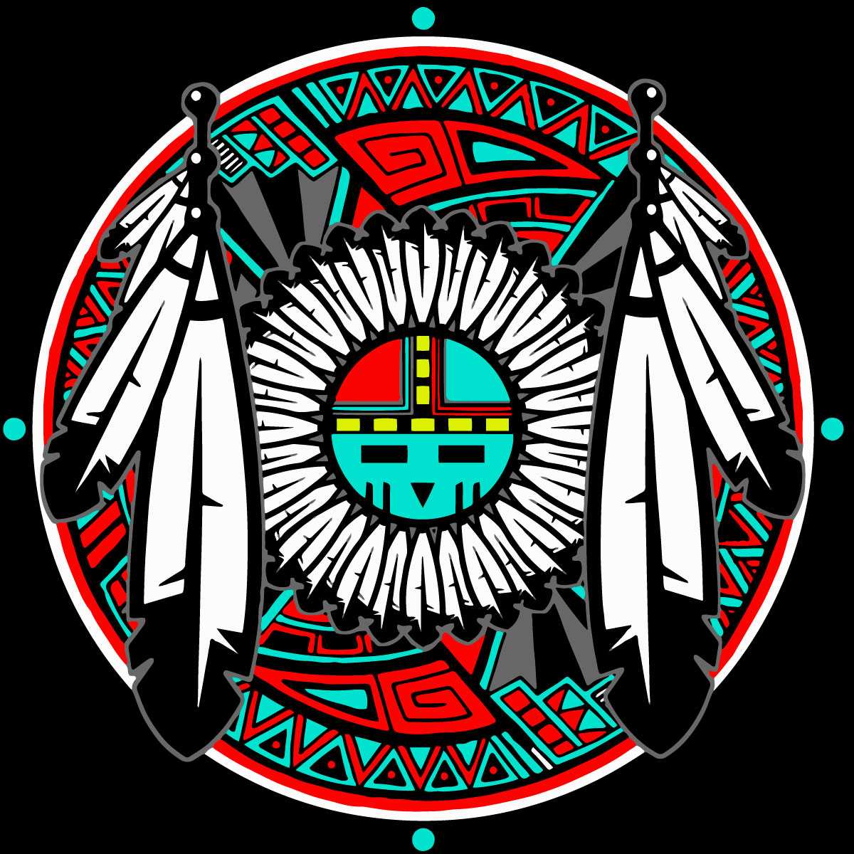 HOPI SUN 9, Native AmericanSVG, Native American Svg, Native - Inspire ...