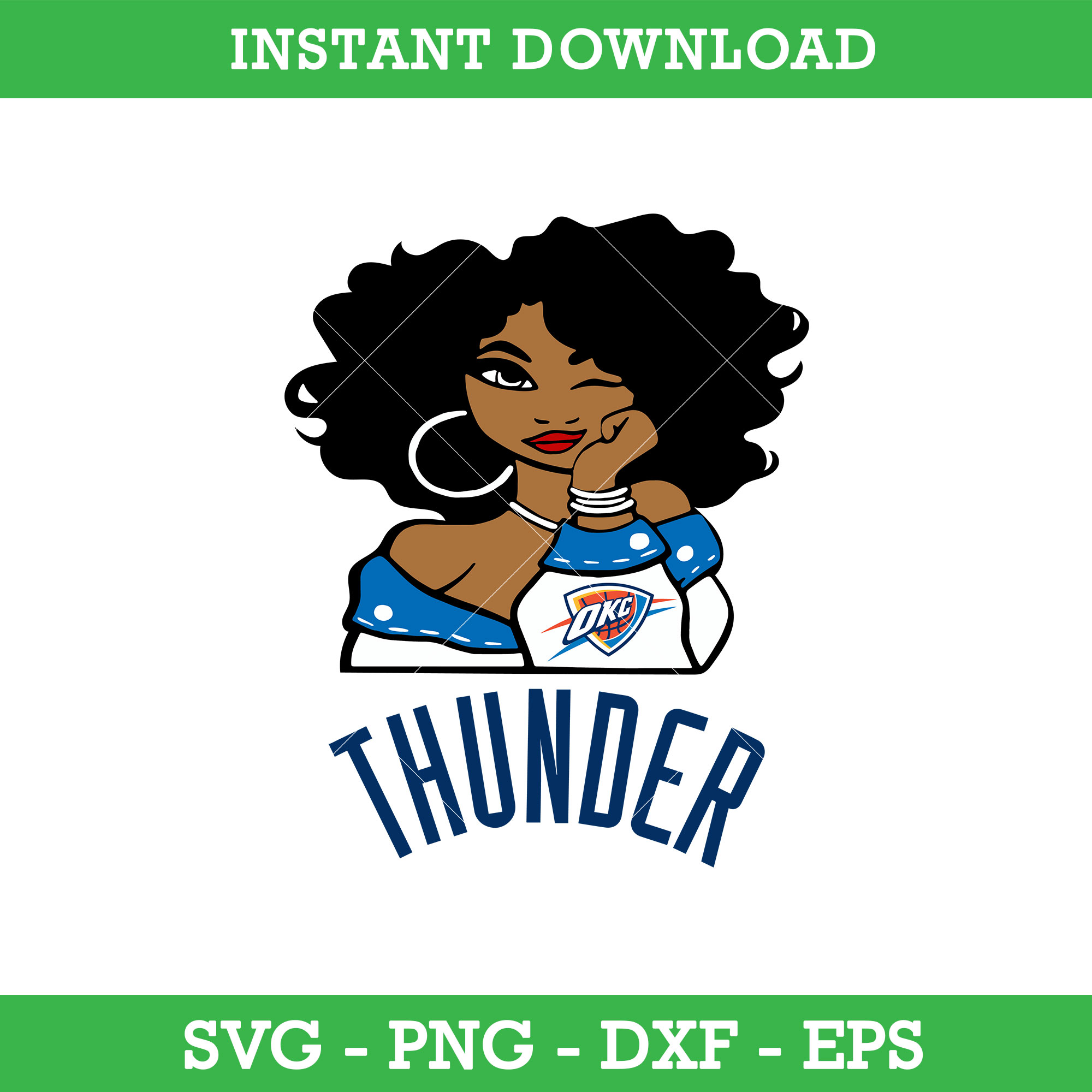 Oklahoma City Thunder Girl Svg, Oklahoma City Thunder Svg, G | Inspire ...