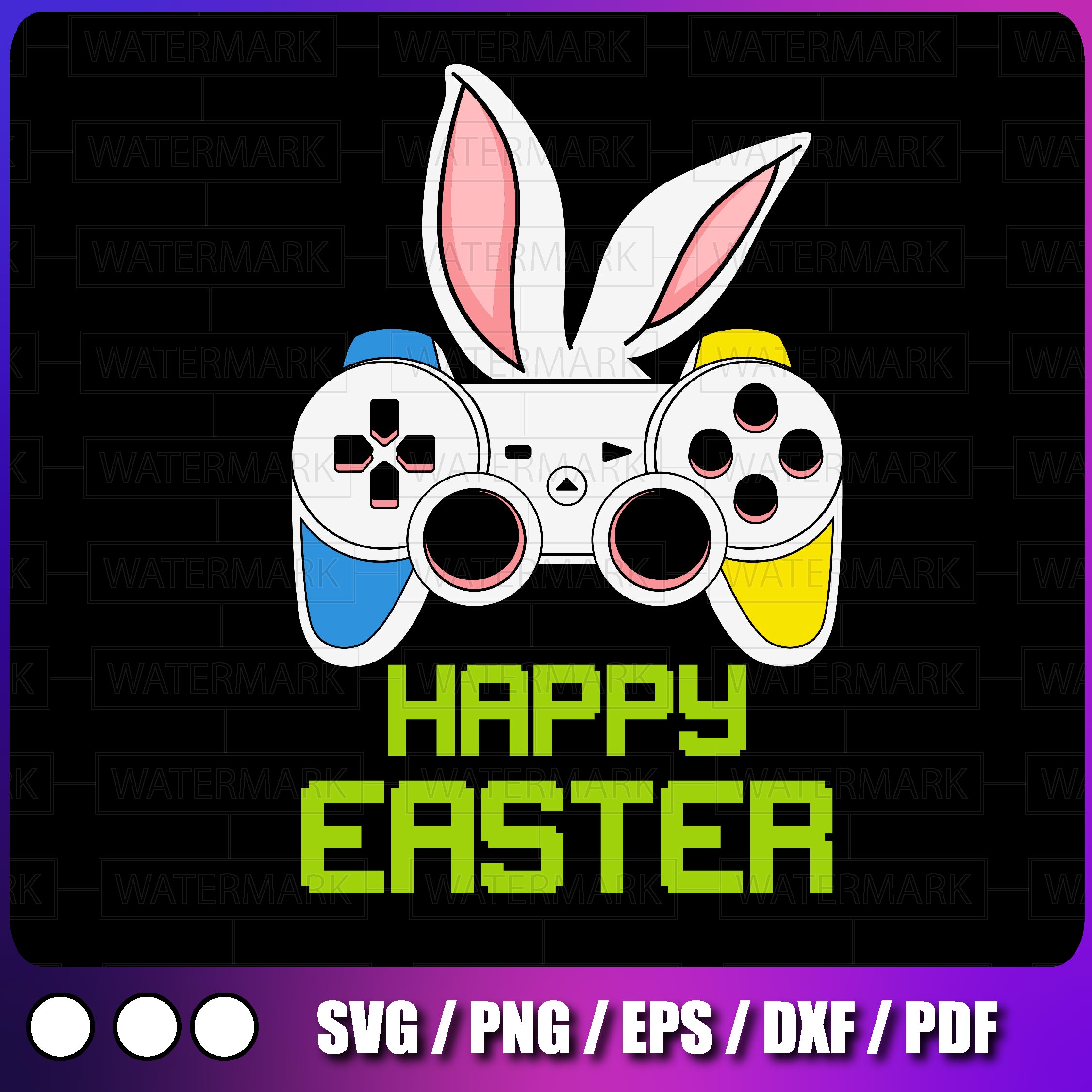 Easter Bunny Gaming svg, Easter Boy svg, Happy Easter PNG, E | Inspire ...