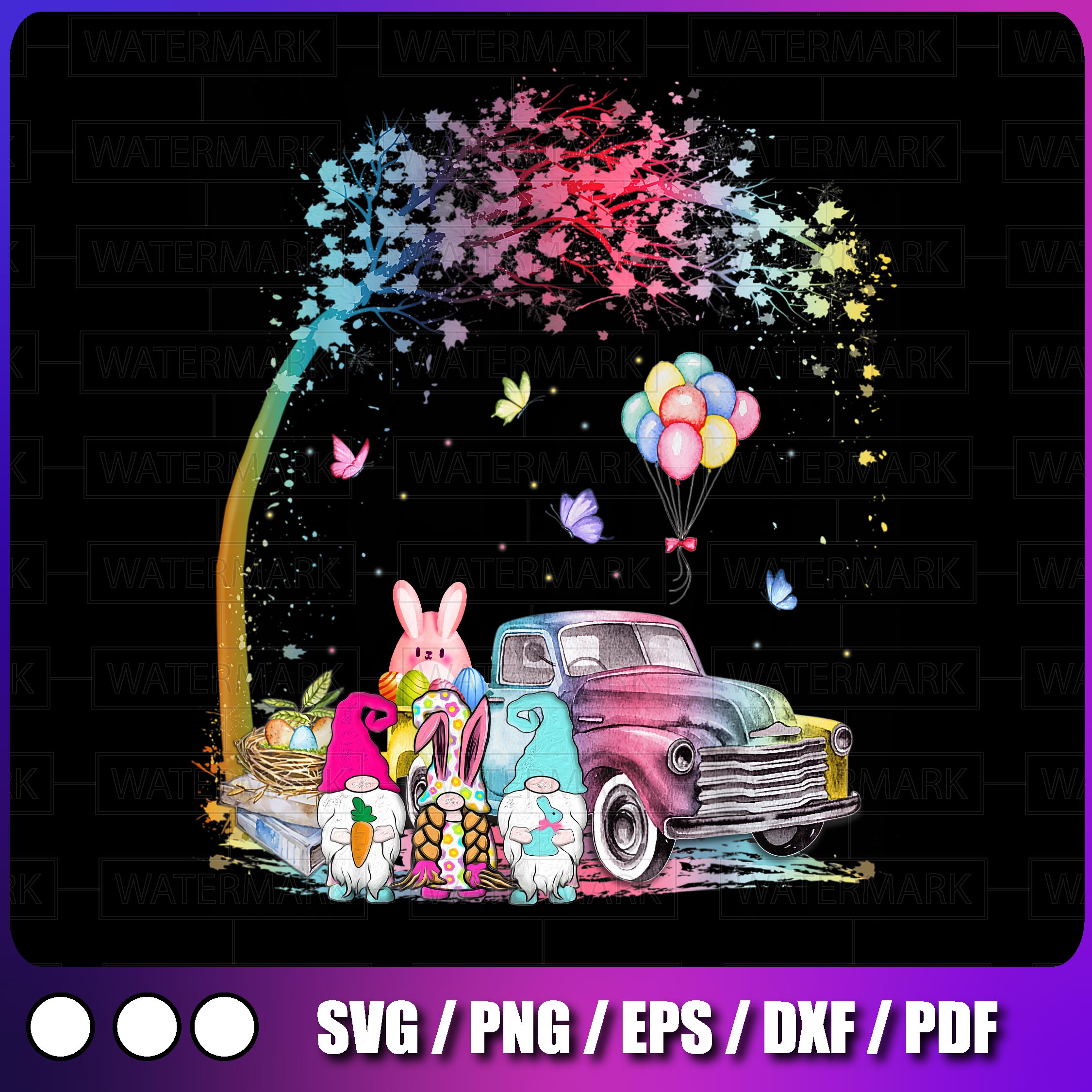 Easter png, Easter truck PNG, Easter bunny sublimation, bunn | Inspire ...