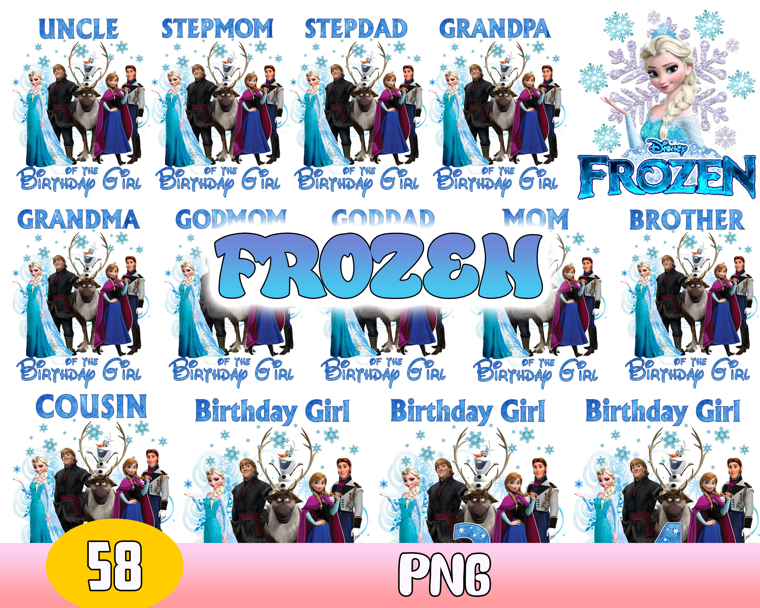 Frozen Bundle Svg, Princess Elsa Svg, Disney Princess Svg, F | Inspire ...