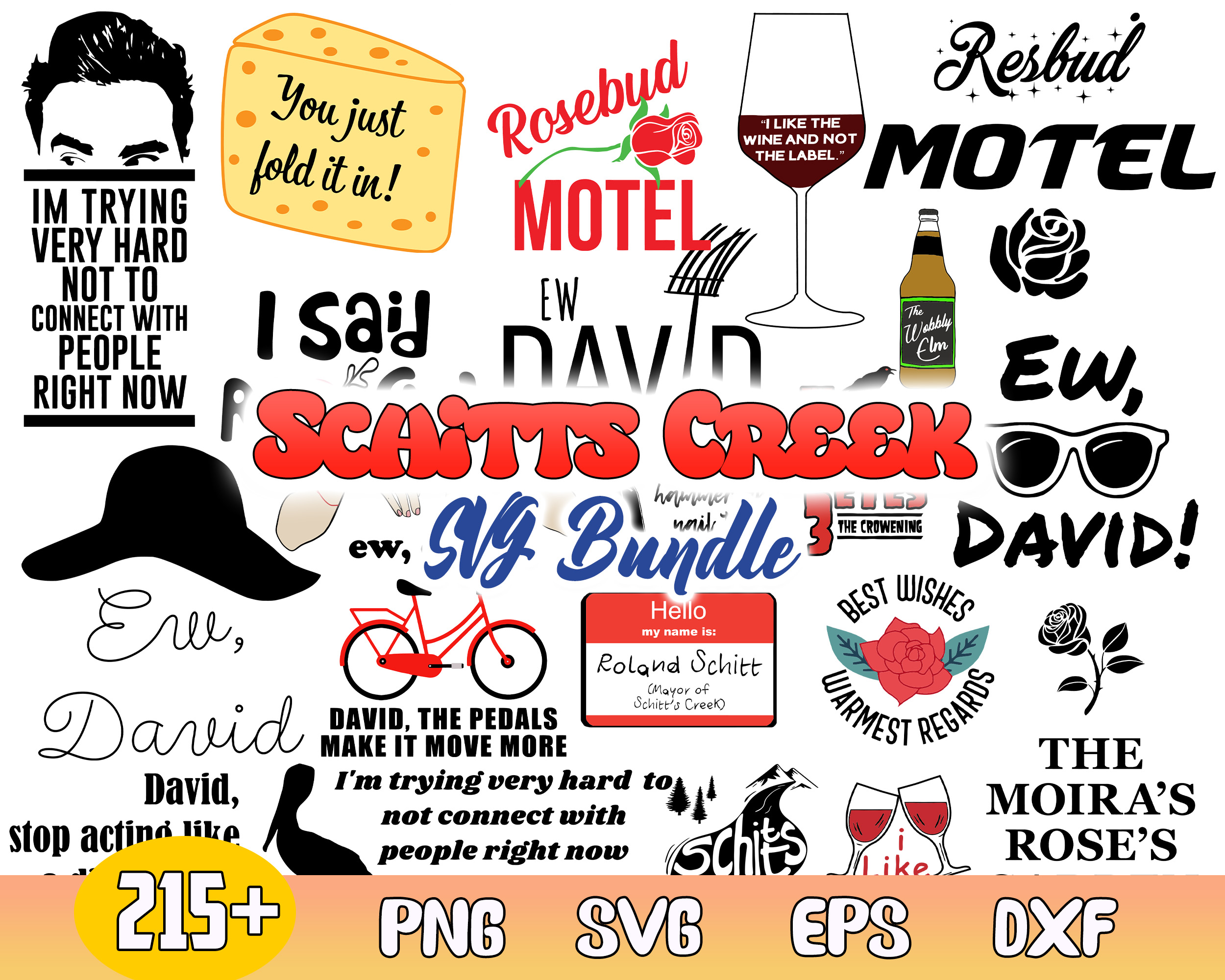 Schitt's Creek Bundle Svg, David Rose Svg, David Rose Quotes | Inspire ...