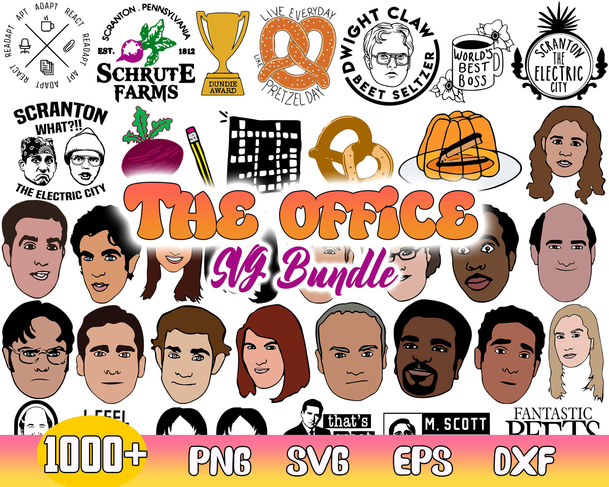 The Office Bundle Svg, The Office TV Show Svg, The Office Cl | Inspire ...