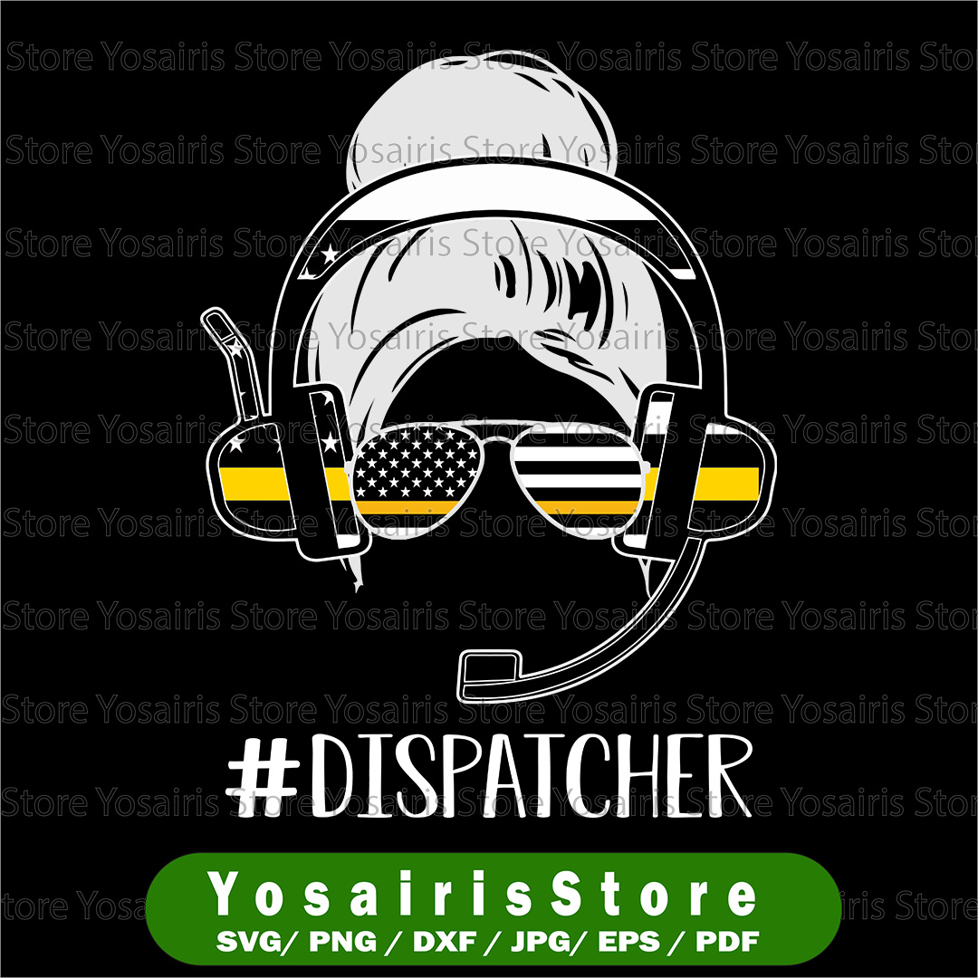 Dispatcher Life mom Png, Messy Hair Bun Mother is Day Png, D | Inspire ...