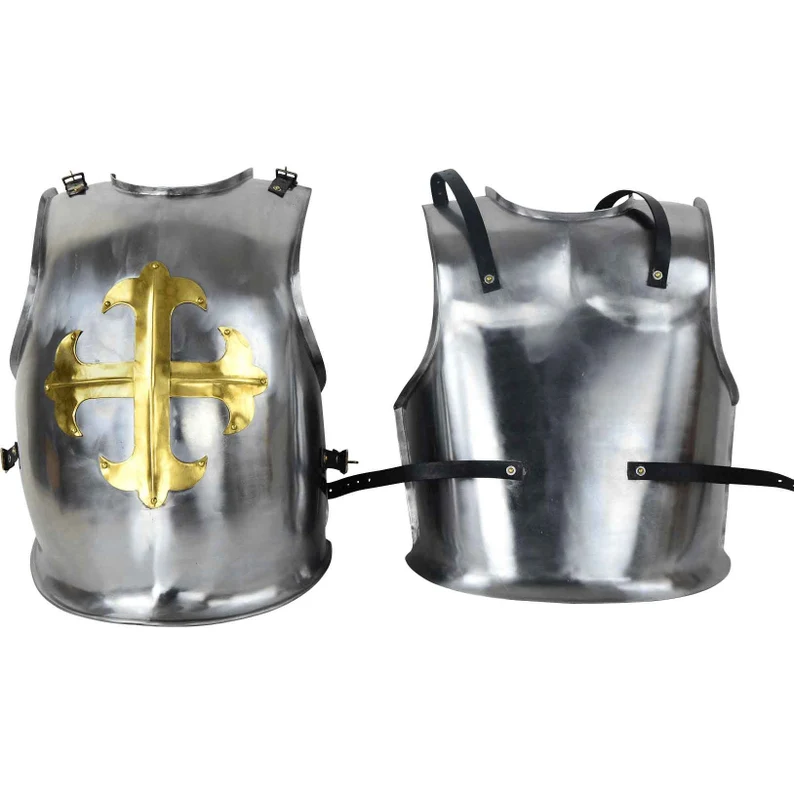 Medieval Gilt Cross Knights Cuirass, Medieval Crusader Armor | Inspire ...