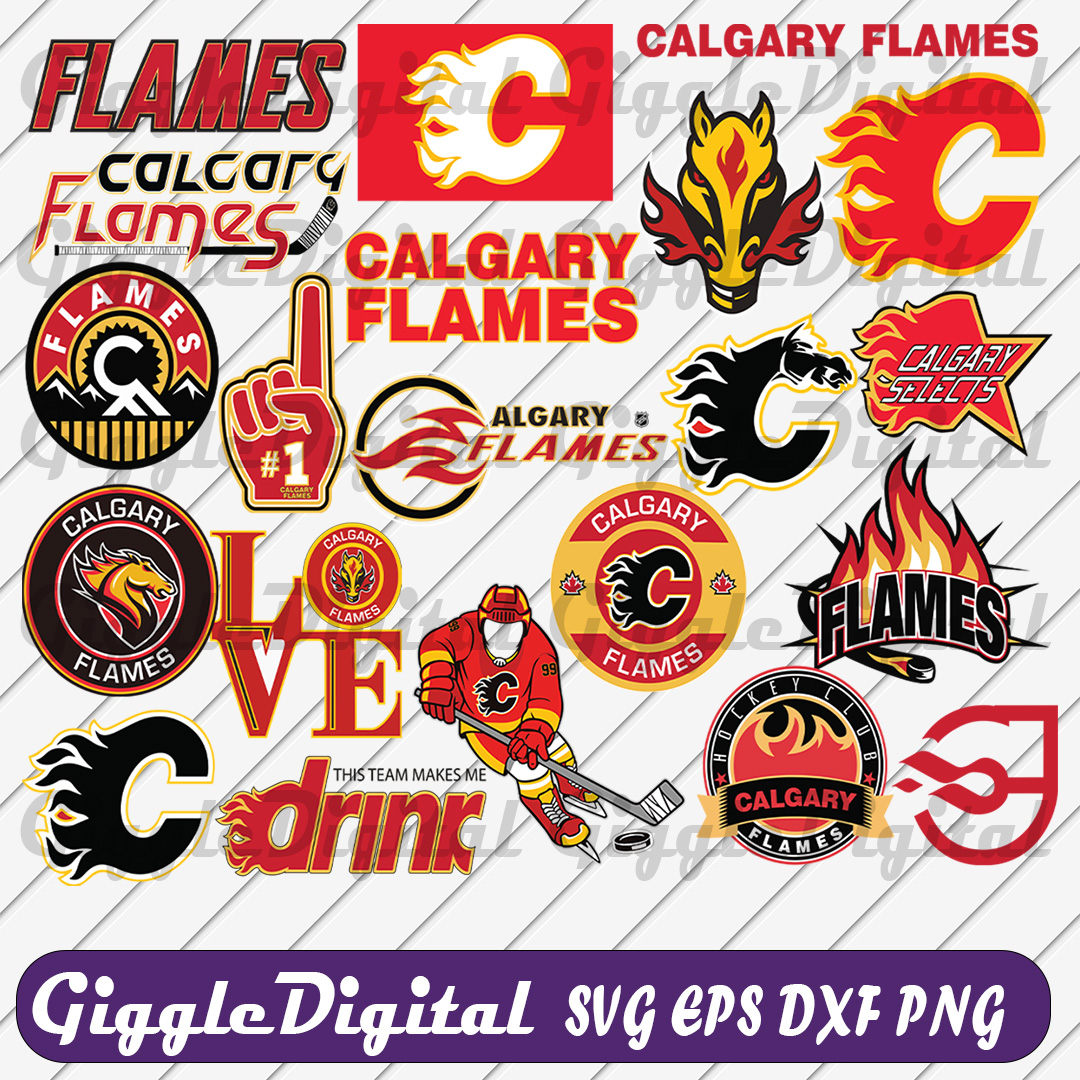Calgary Flames svg, Calgary Flames Bundle, Calgary Flames lo | Inspire ...