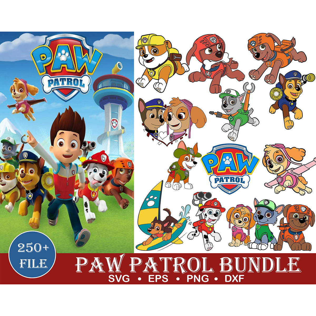 250 Paw patrol svg, paw patrol svg bundle, paw patrol svg fi | Inspire ...