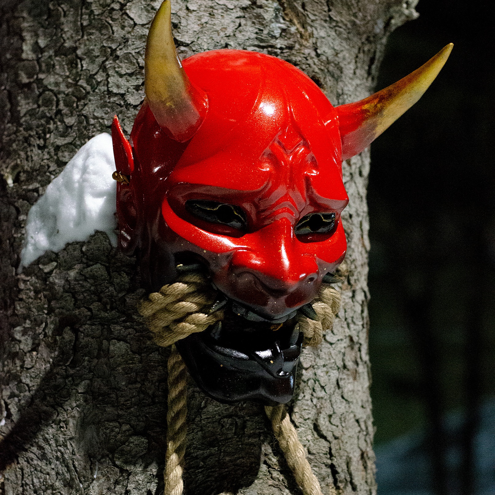 Japanese Oni Mask Red